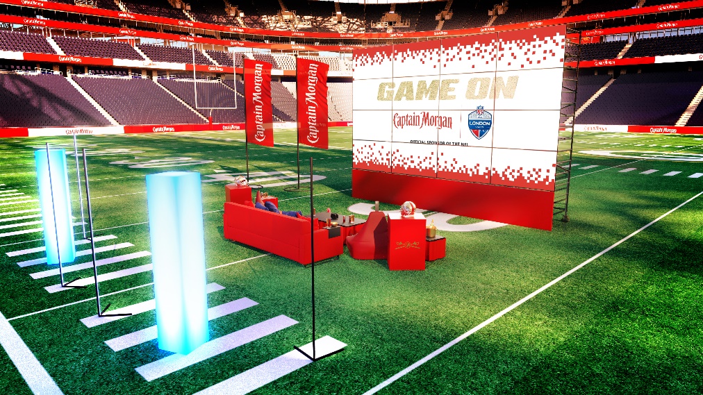 Captain Morgan touches down with EPIC 'In-Real-Location' NFL gaming ...