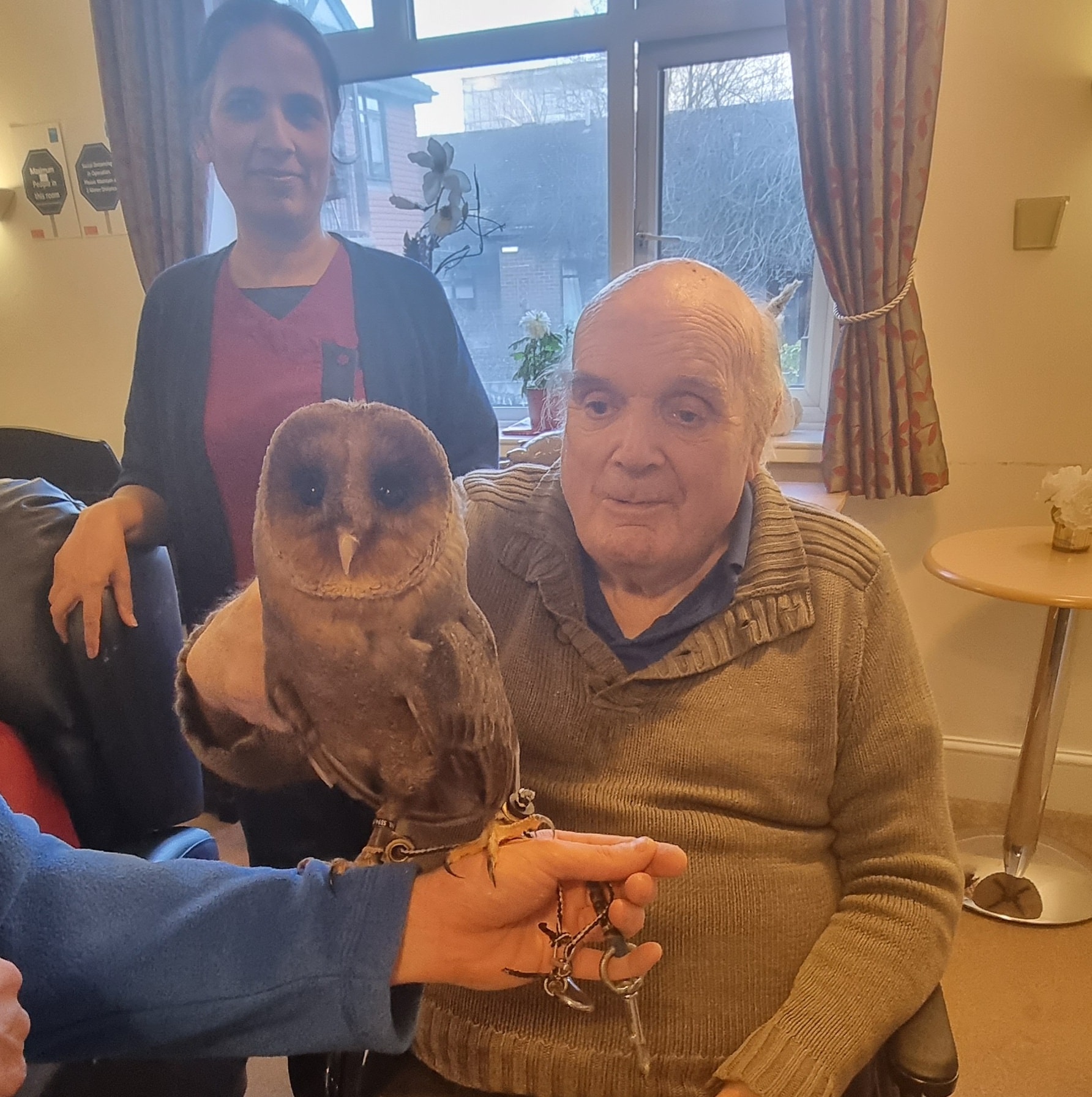 Residents Have a Hoot of a Time at Animal Therapy Session | London ...