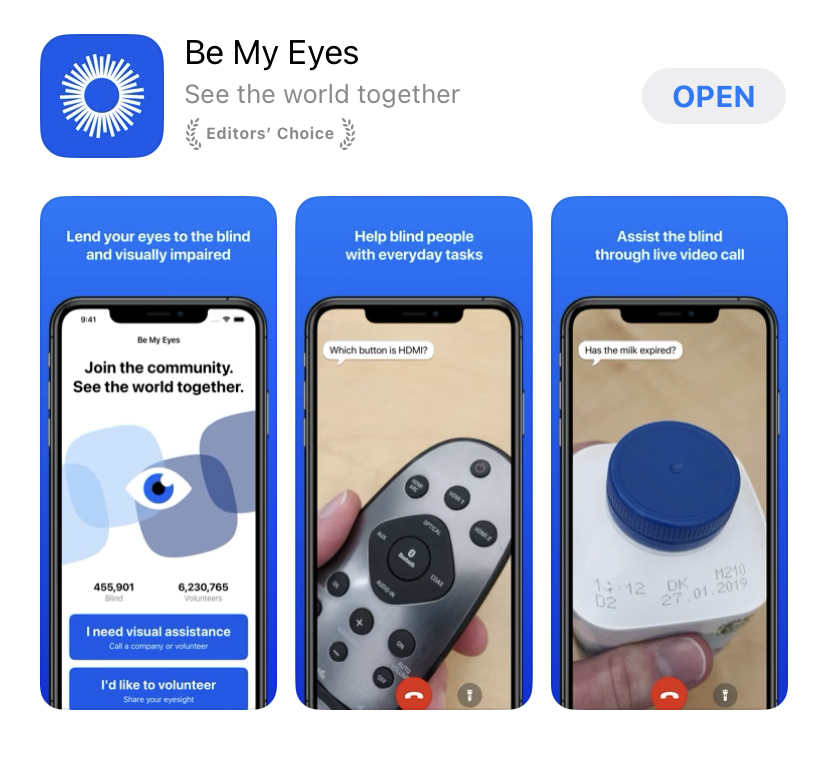 Be My Eyes App Helps Blind People ‘See’ the World Around Them | London ...