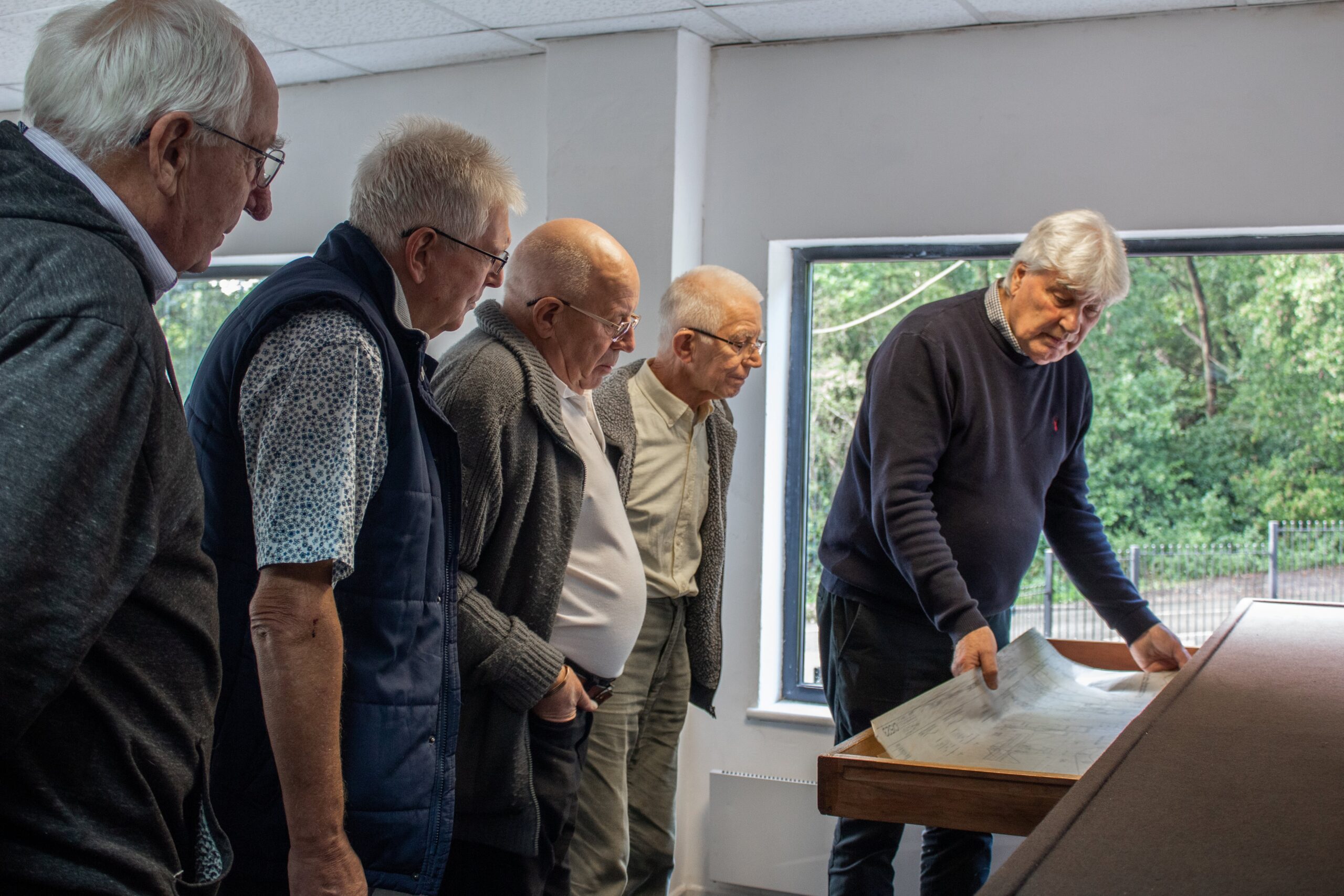 Reunited: former employees of The Alvis Car Company return to the works ...