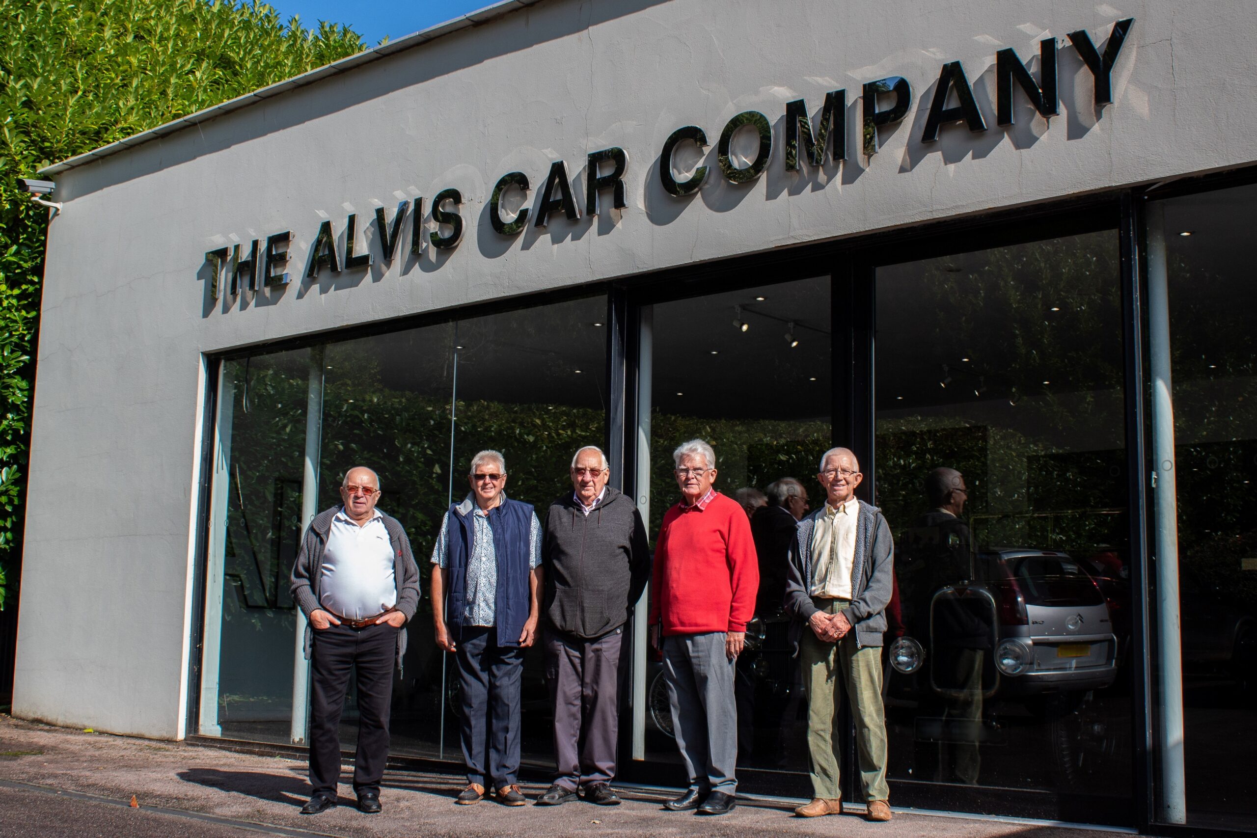 Reunited: former employees of The Alvis Car Company return to the works ...