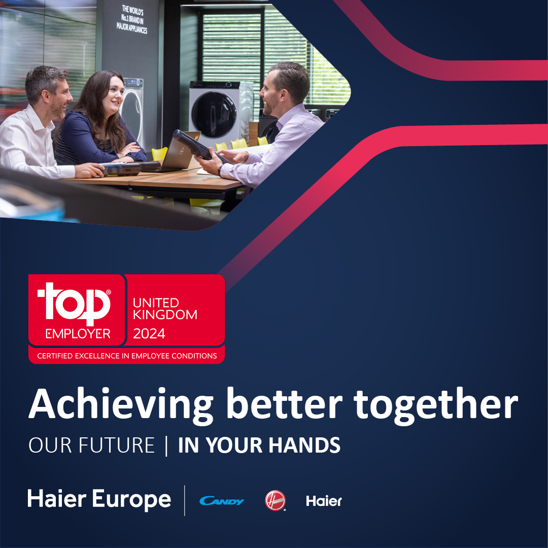 Haier Europe awarded the prestigious Top Employer Accreditation for the ...