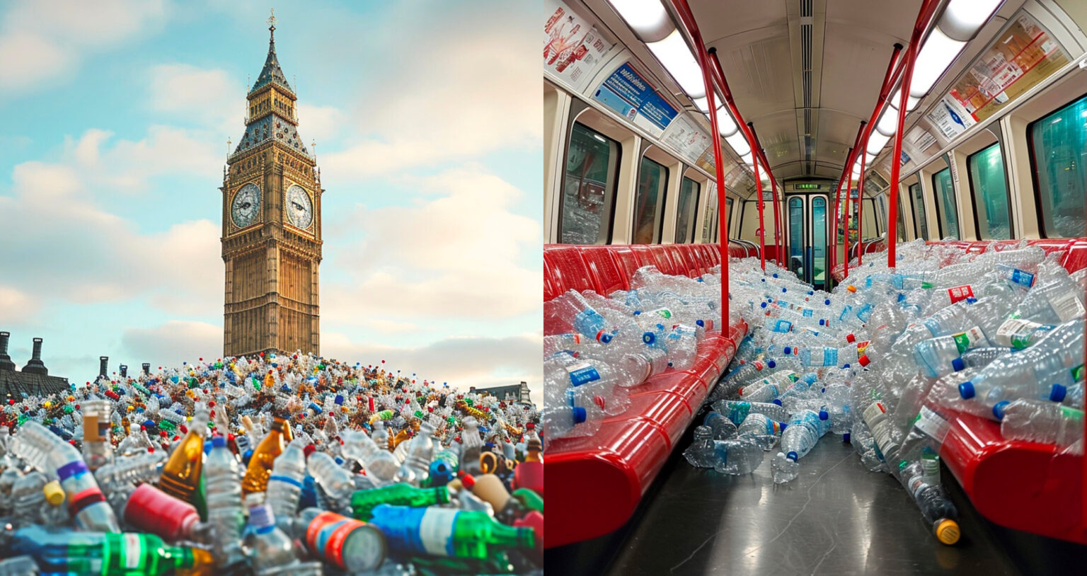Campaign buries London landmarks in plastic waste | London Daily News