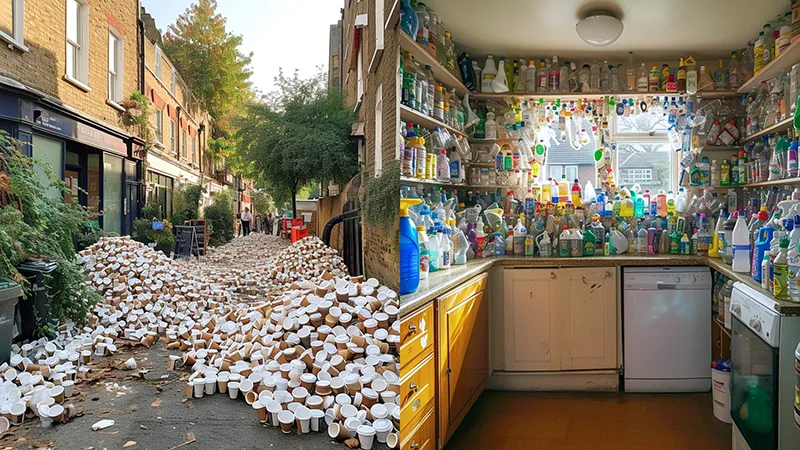 Campaign buries London landmarks in plastic waste | London Daily News