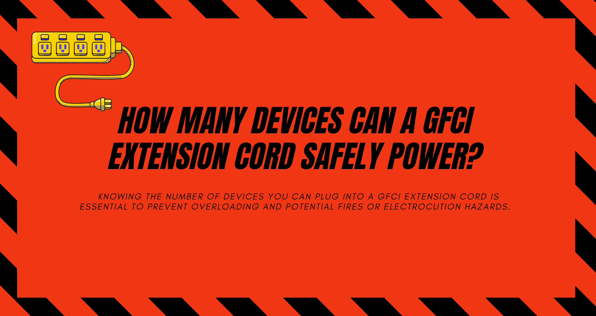 How Many Devices Can A GFCI Extension Cord Safely Power? | London Daily News