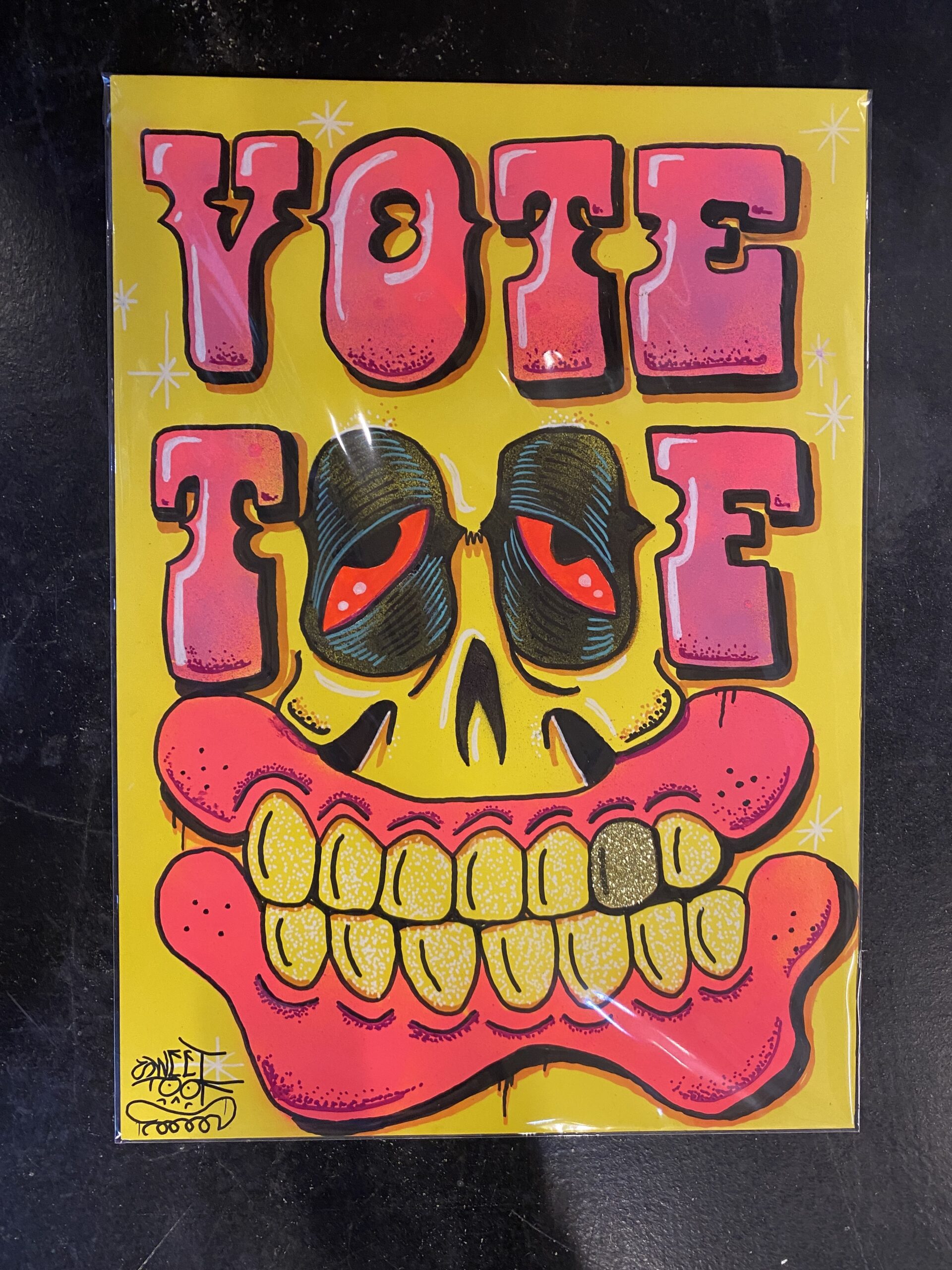 Famed London artist Real Hackney Dave’s new show Voting Schmoting ...