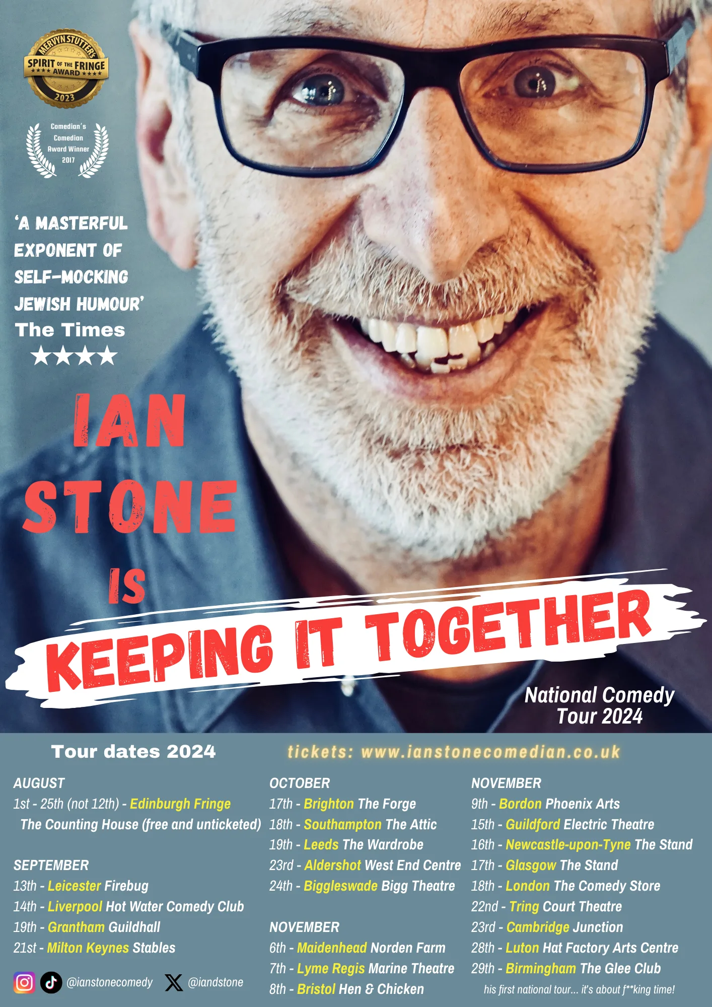 Ian Stone announces Edinburgh Fringe show & UK tour ‘Ian Stone is ...