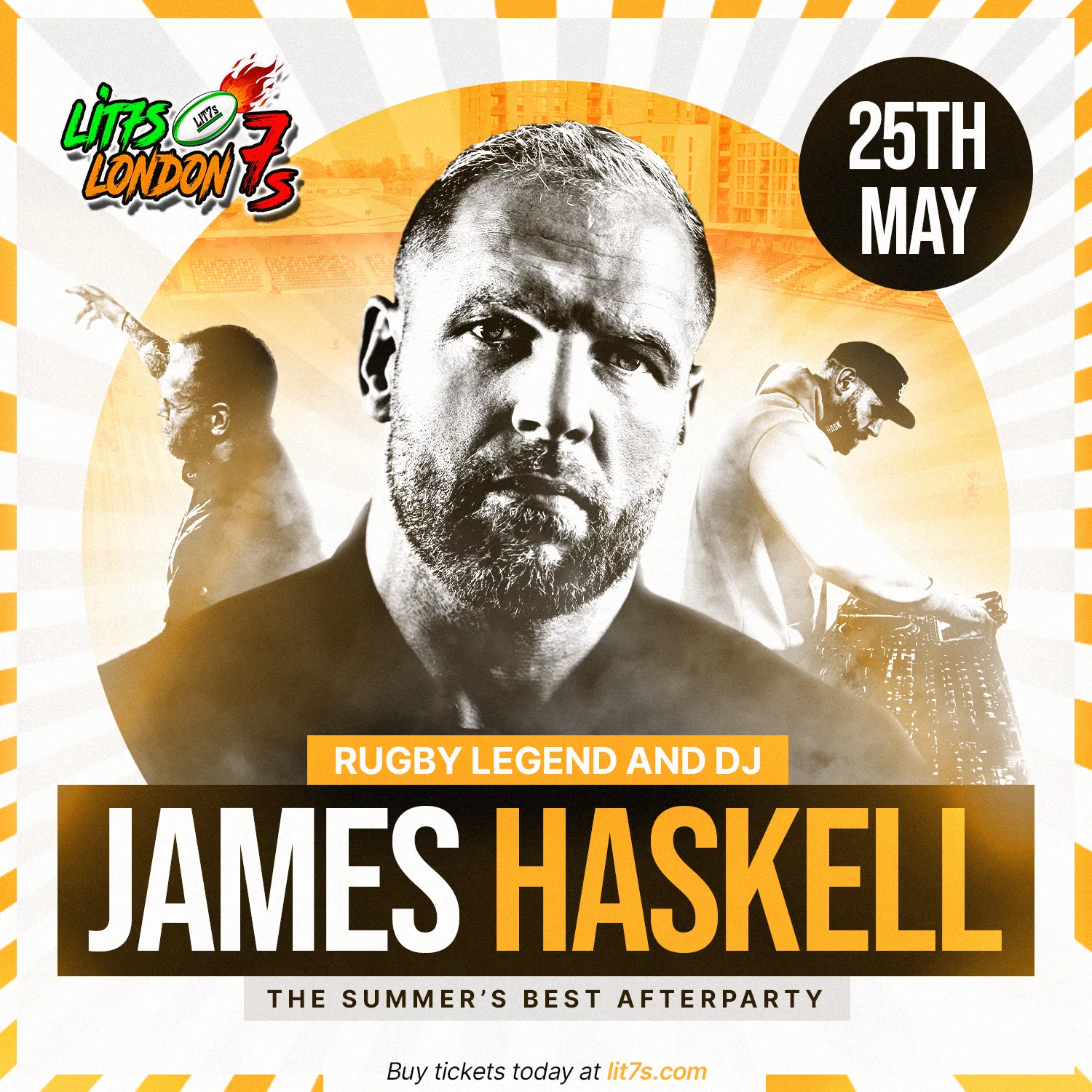 James Haskell announced as headliner for LIT7s London 7s After Party ...