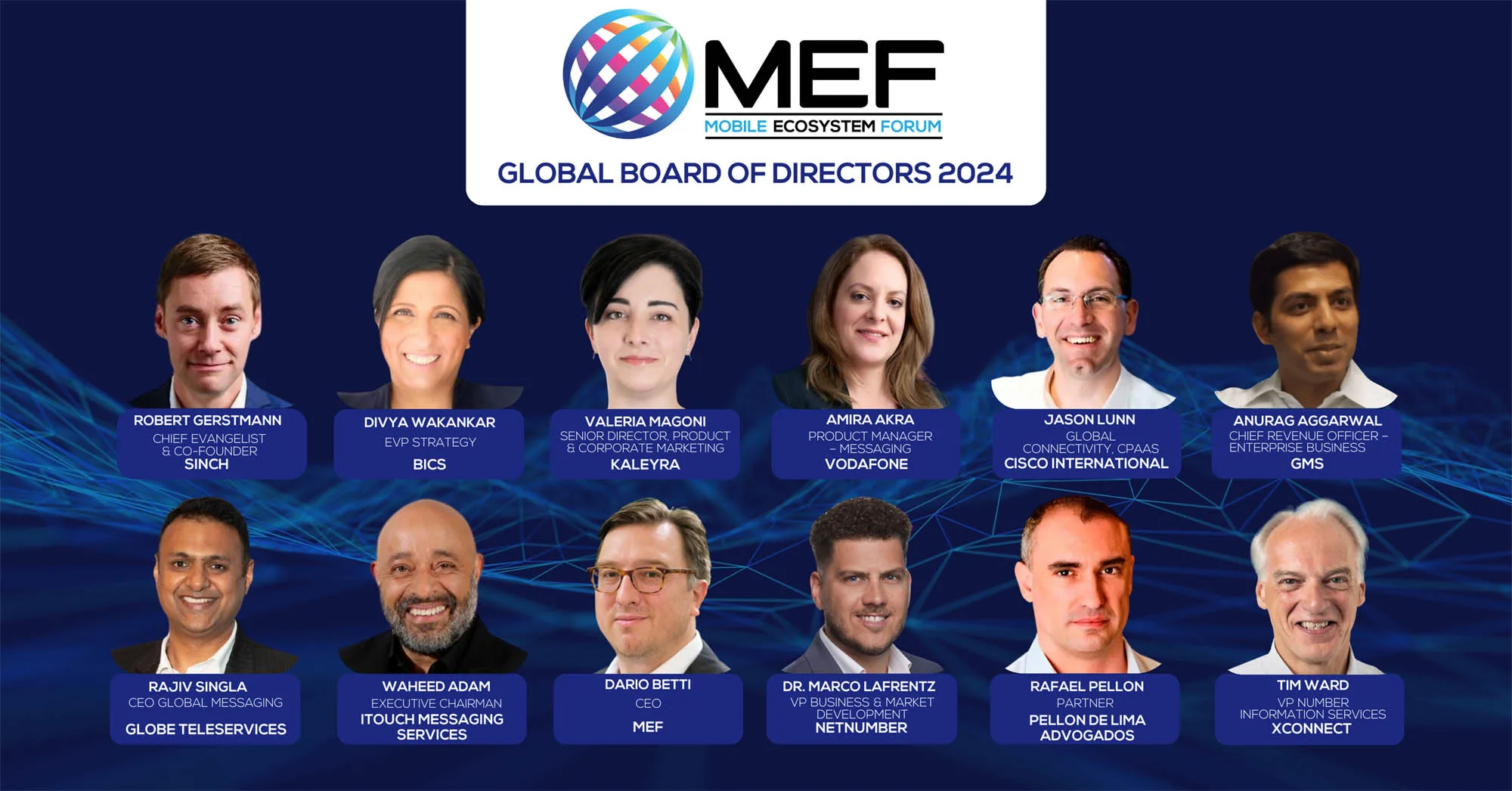 The Mobile Ecosystem Forum (MEF) has announced its new Board positions ...