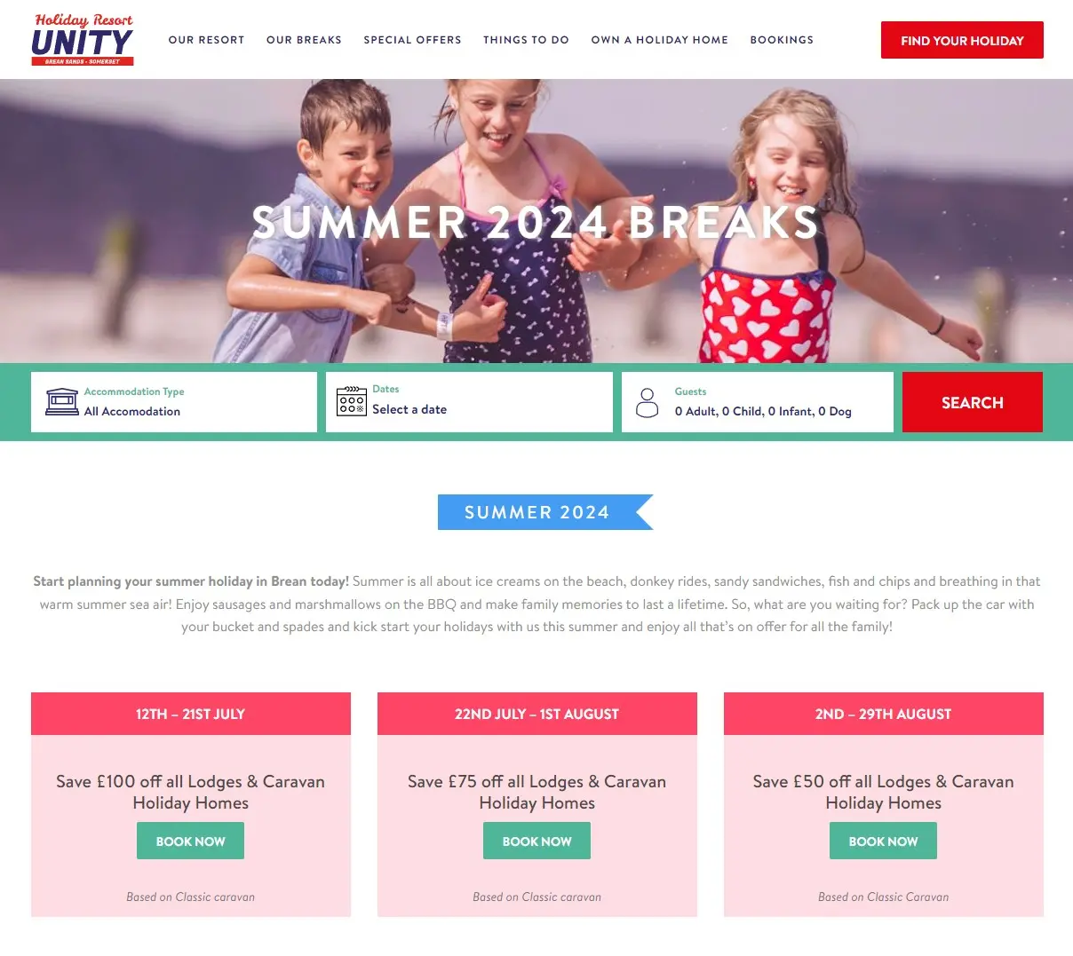 Holiday Resort Unity Launches Exciting Summer 2024 Offers | London ...