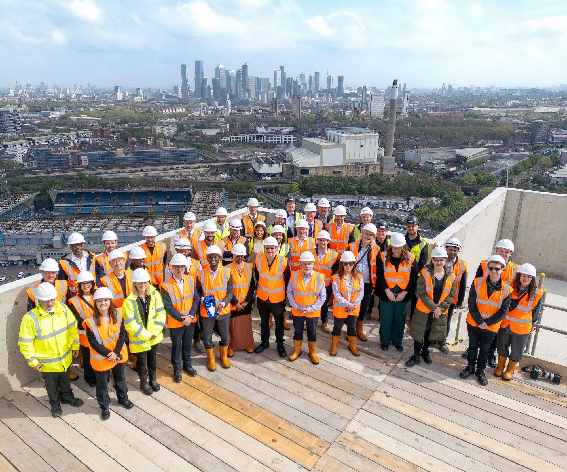 Barratt London celebrates topping out ceremony at Bermondsey Heights ...