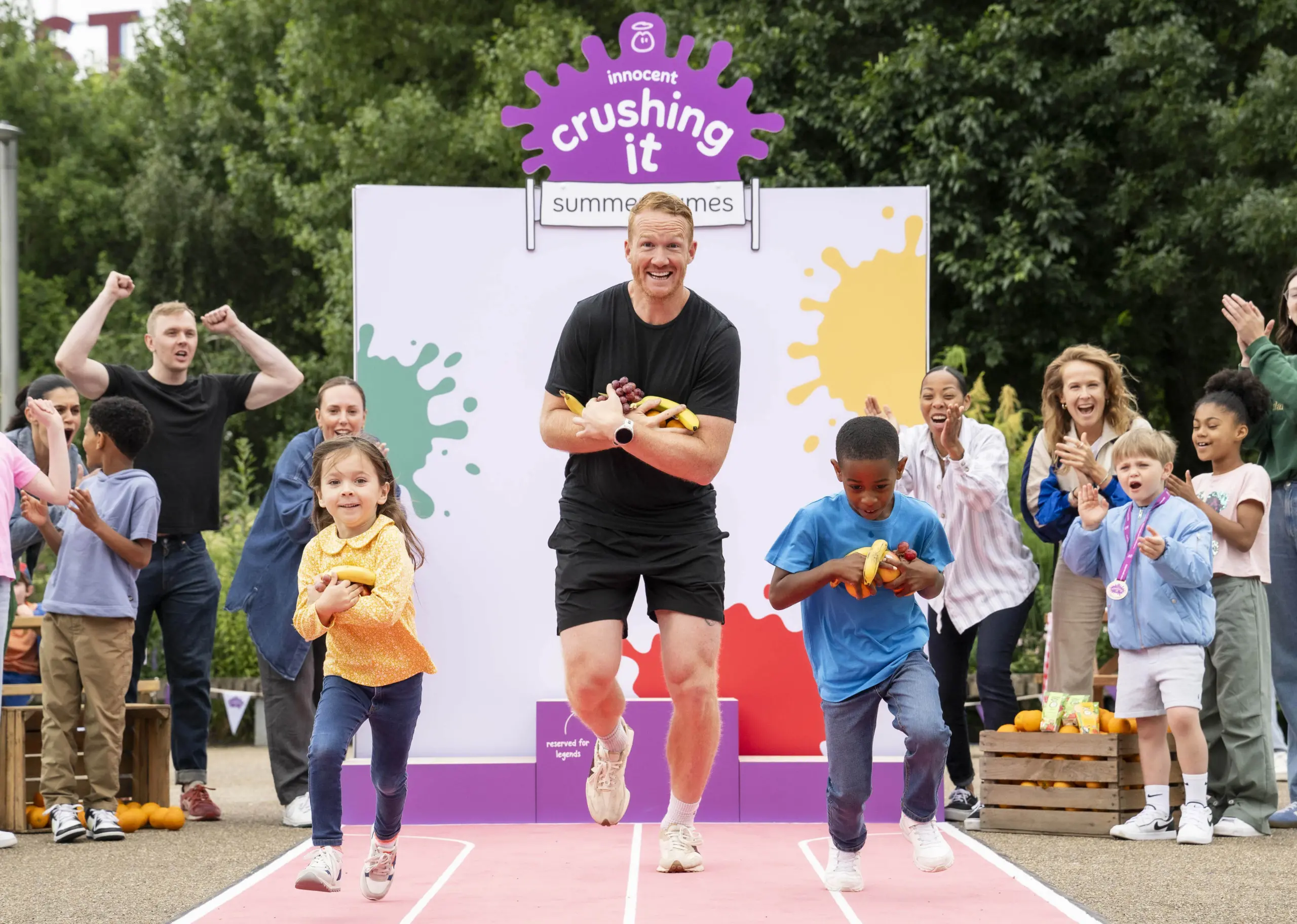 Innocent drinks teams up with Greg Rutherford to launch fruit-themed ...