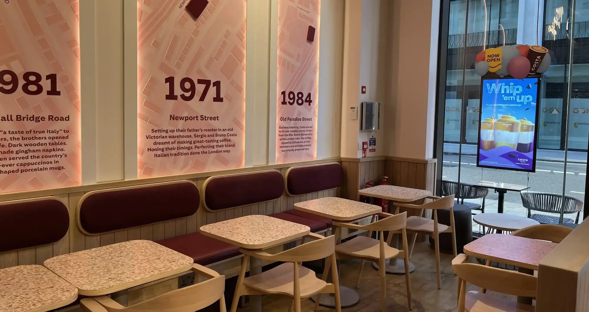 Costa coffee enhances London experience with modern store refresh ...