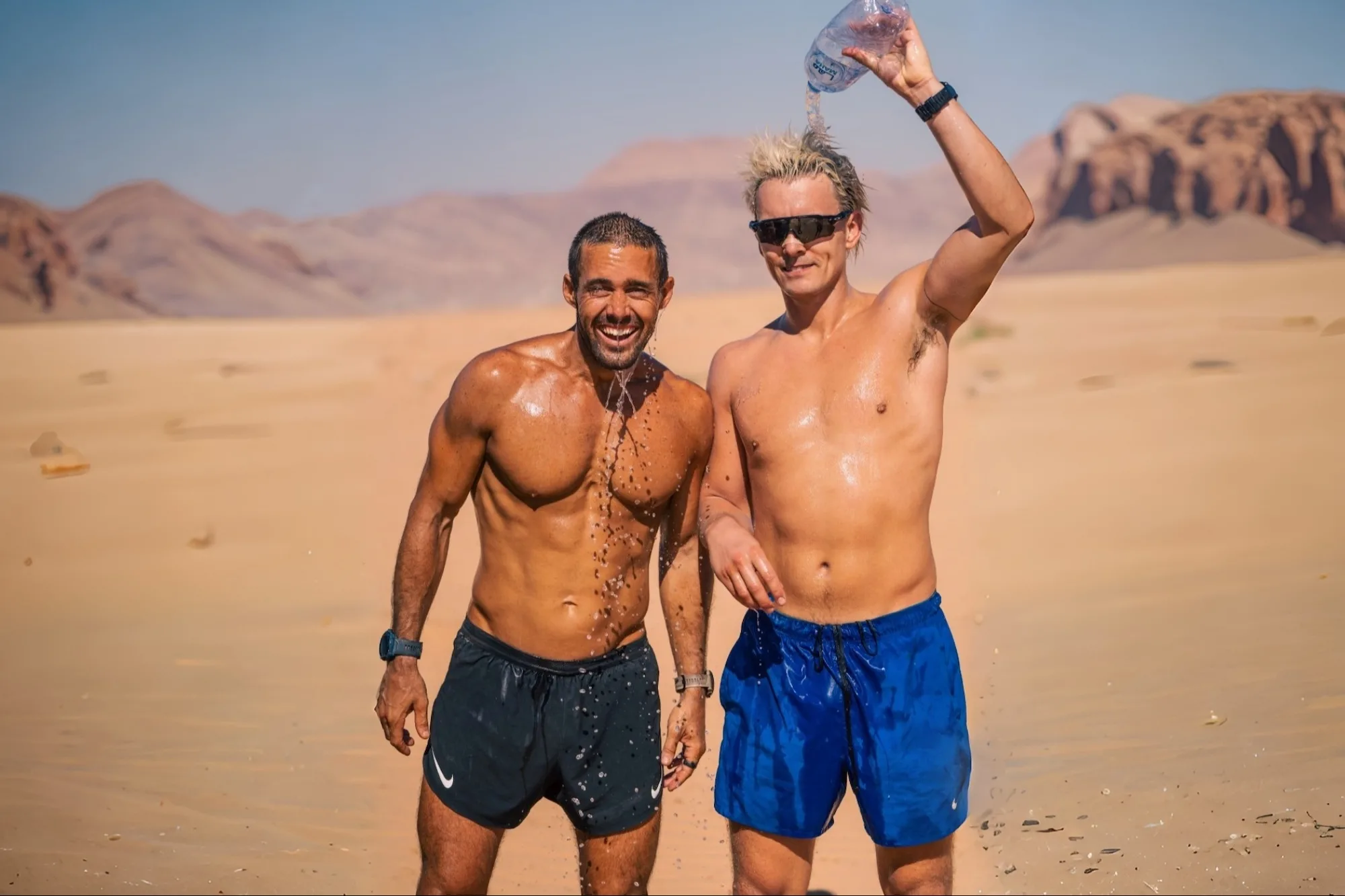 Celebrity pals Straker & Spencer hit Jordanian desert together for ...