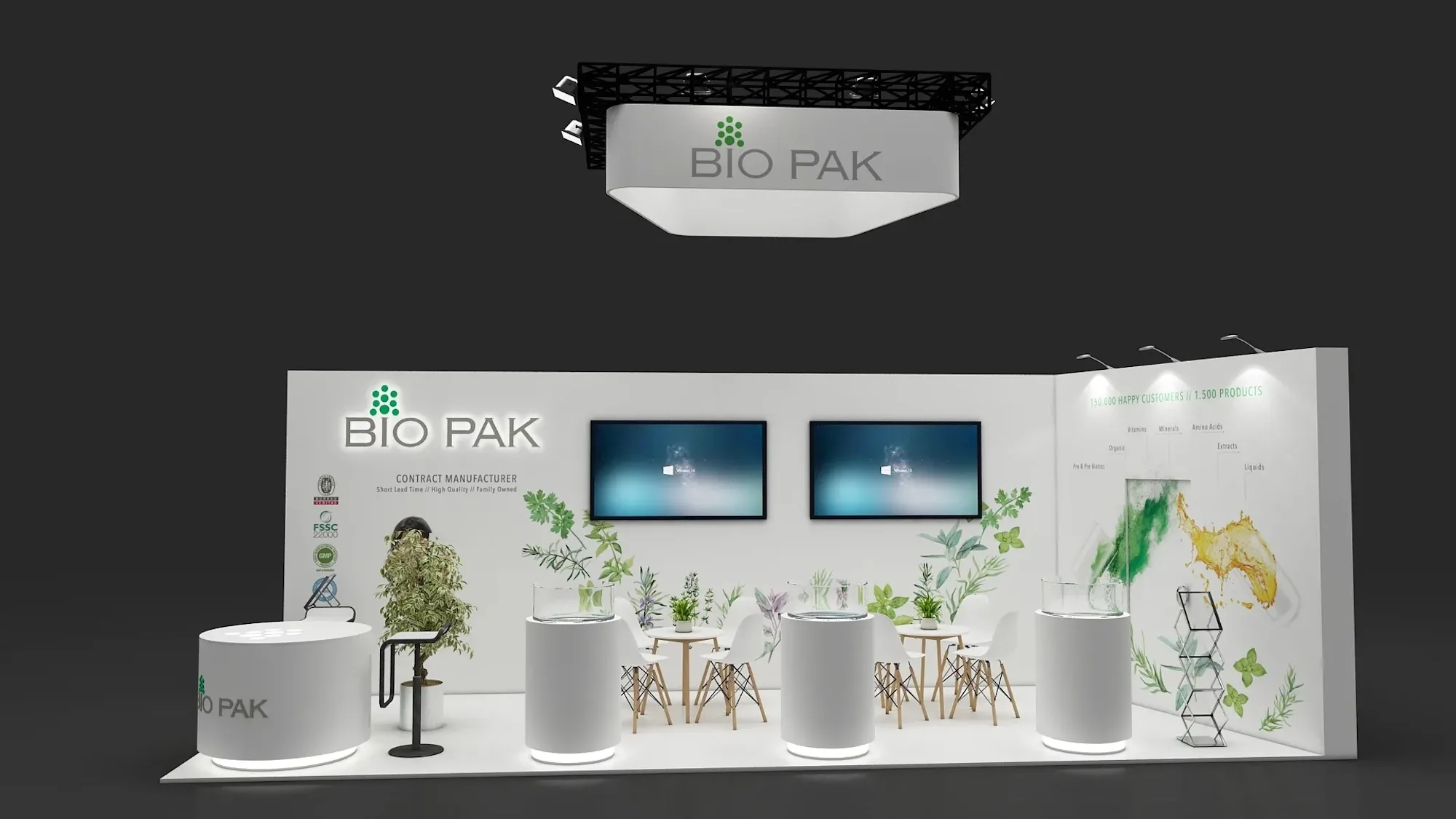 Creative layouts and designs for small trade show exhibit booths ...