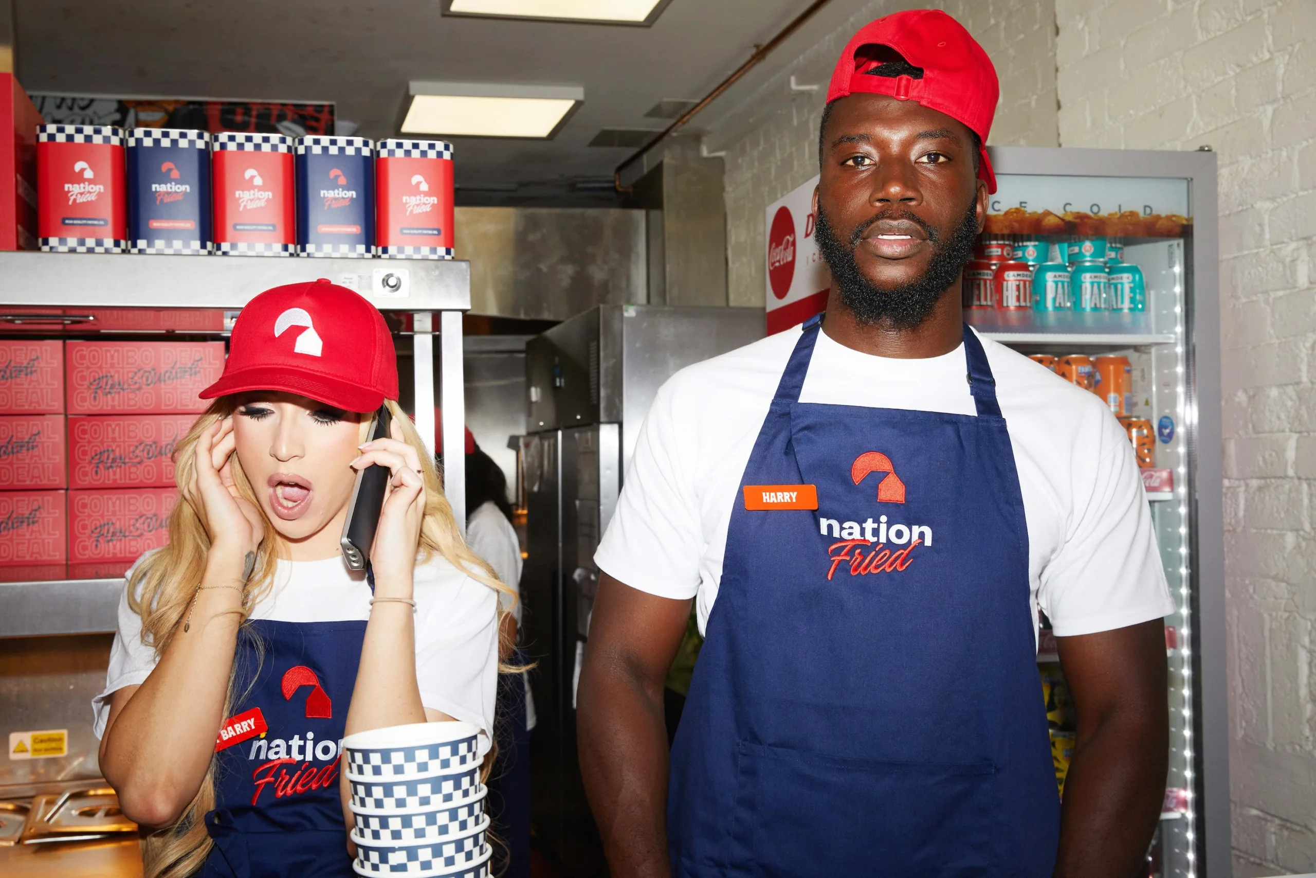 GK Barry and Harry step out in Shoreditch to open the doors to takeaway ...