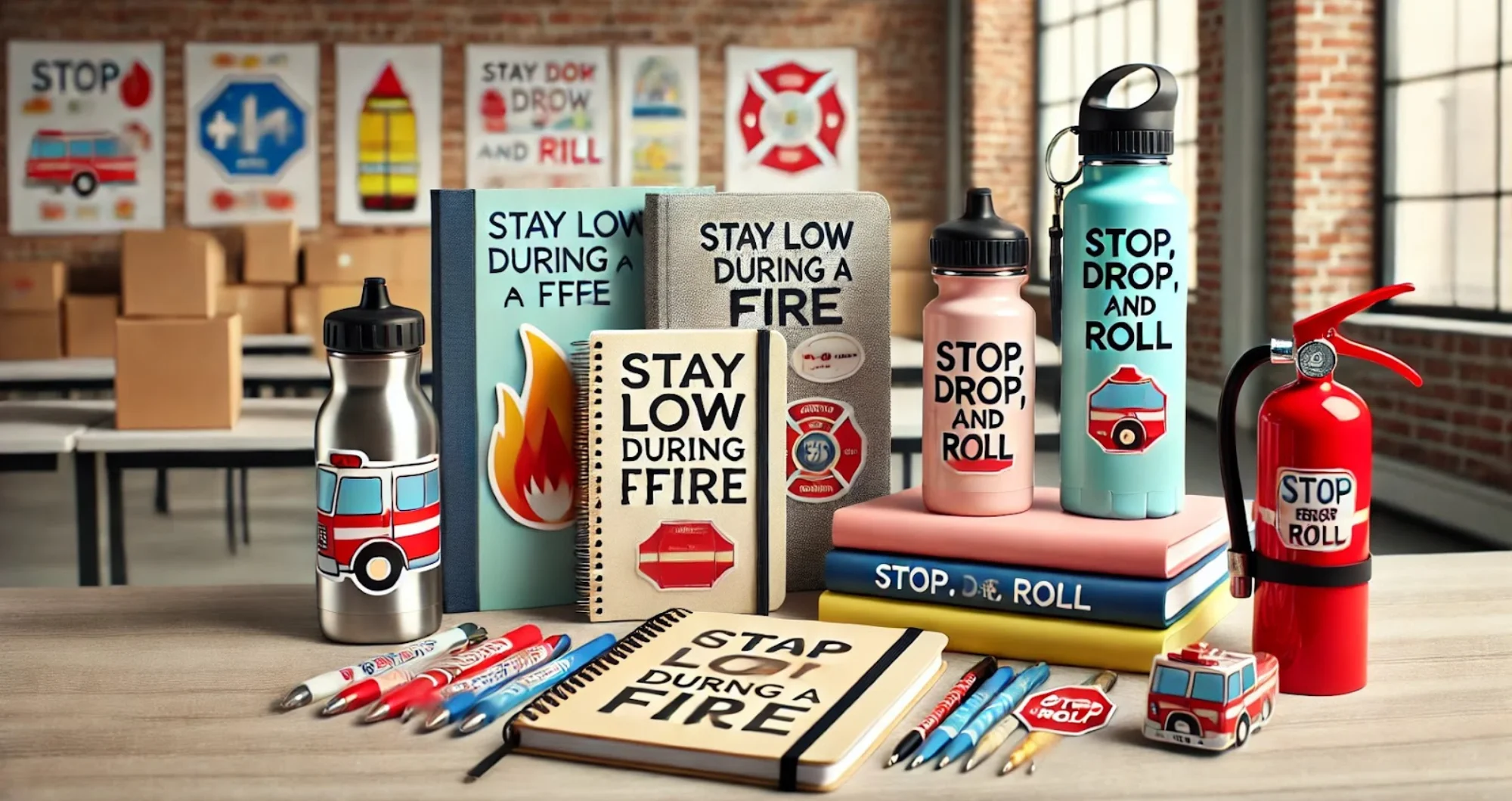Personalised school and fire prevention supplies for promoting fire ...