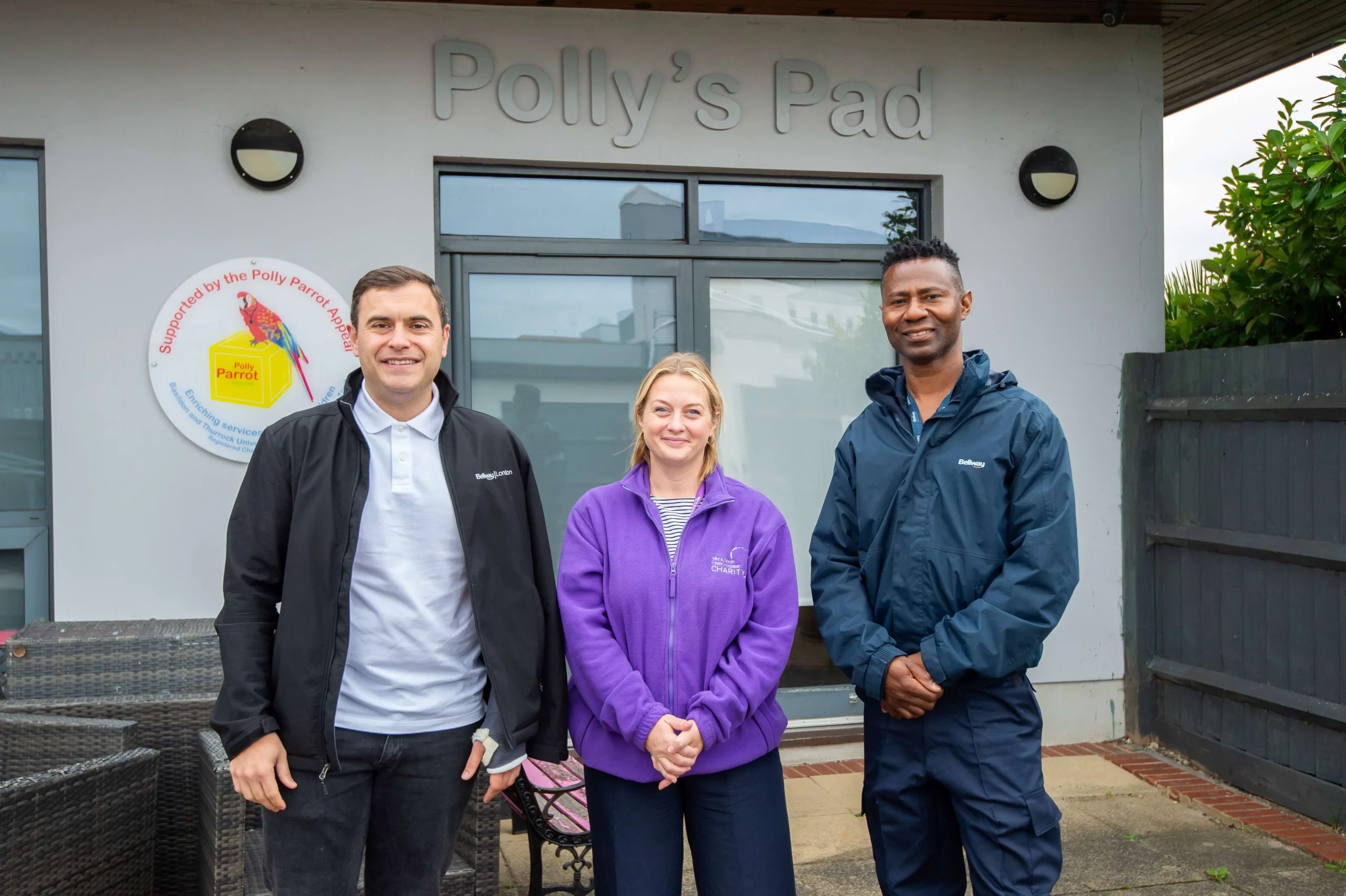 Volunteers from homebuilder Bellway help spruce up garden at Polly’s ...