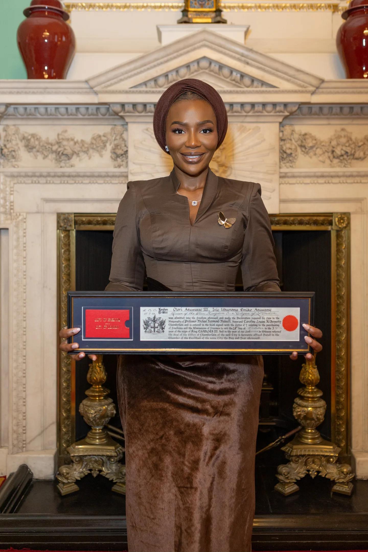 Queen Consort of Warri, awarded Freedom of the City of London, joining ...