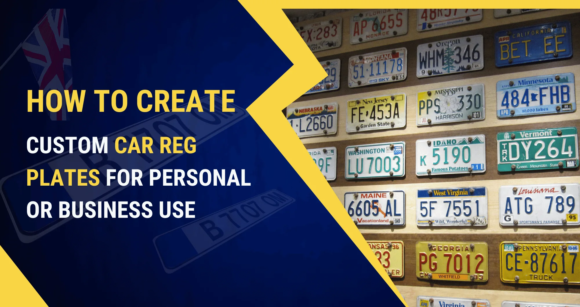 How to create custom car reg plates for personal or business use ...