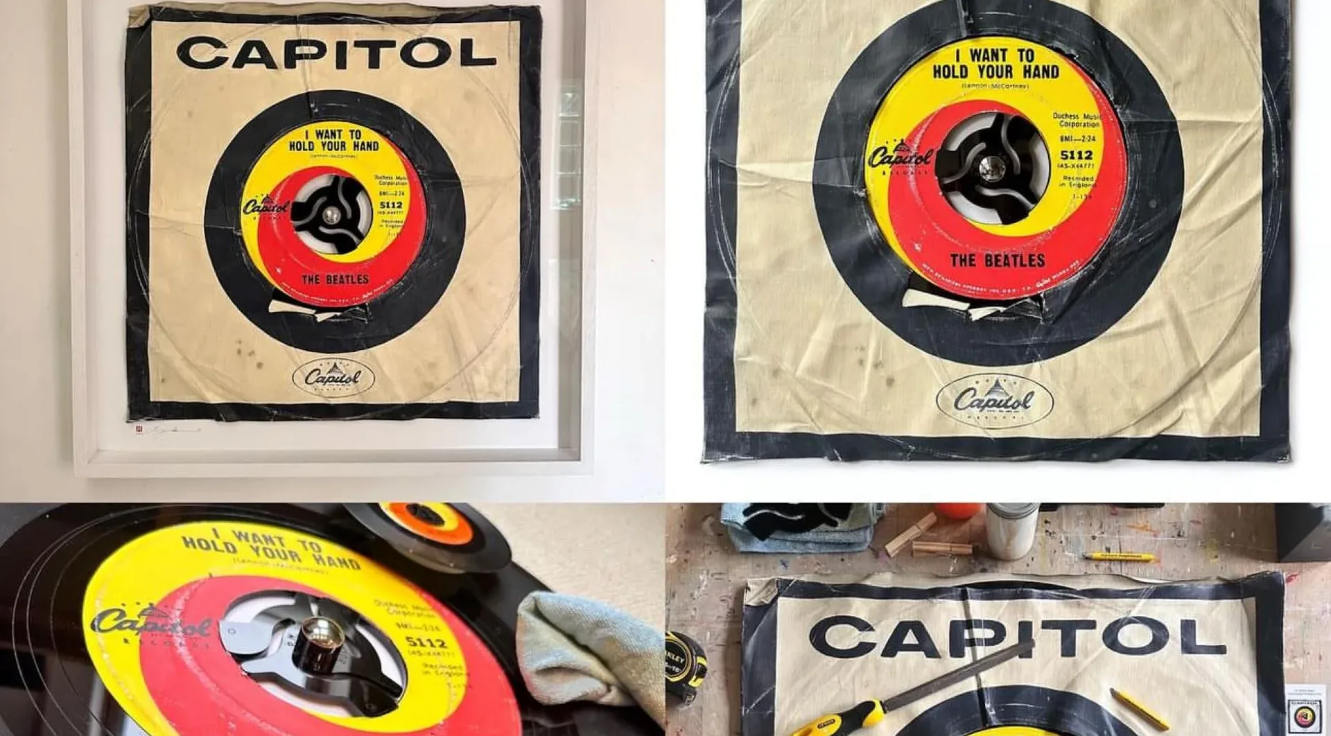 Artist Morgan Howell unveils I Want to Hold Your Hand painting | London ...