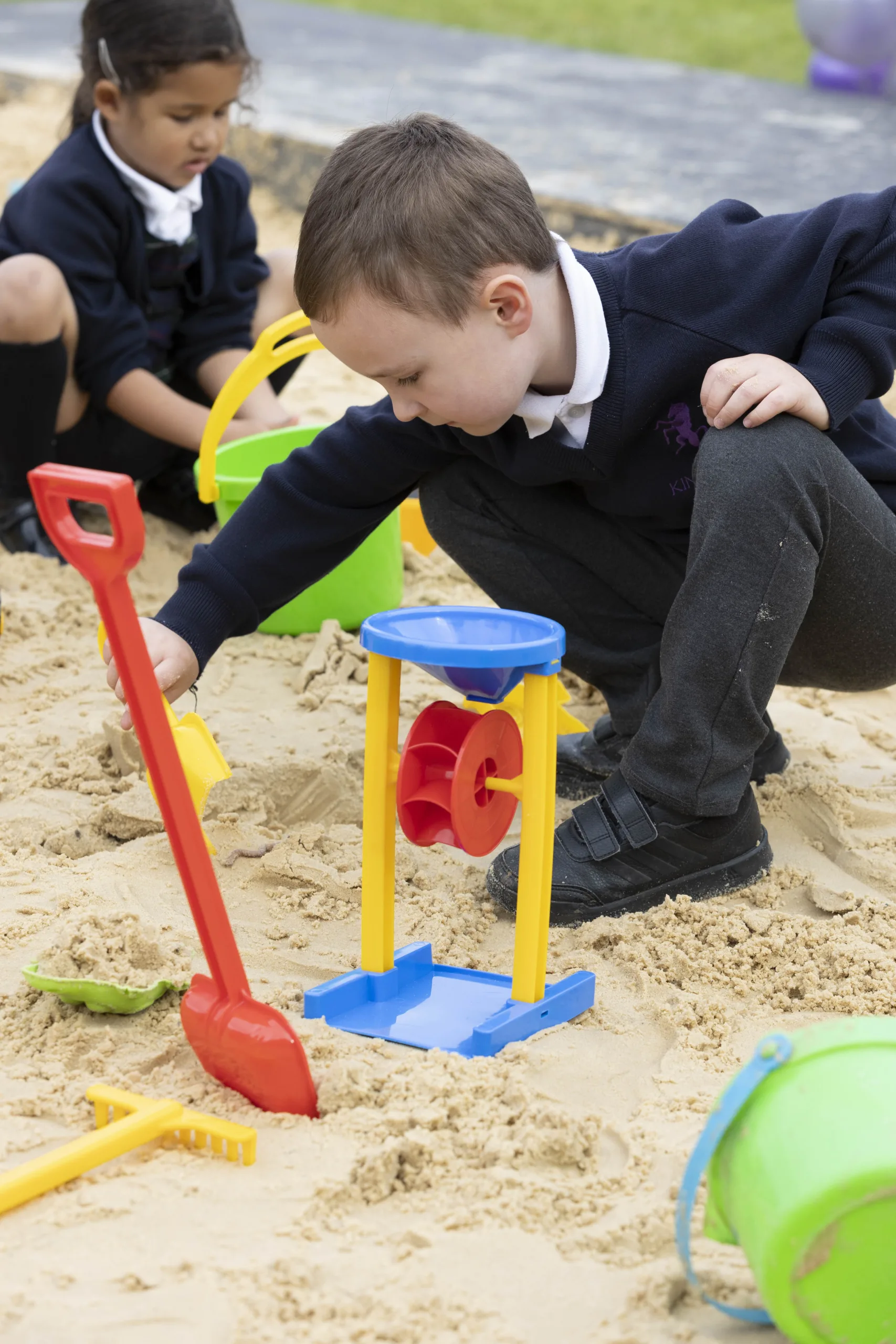 New sandpit aids afternoon learning for pupils at Valley Invicta ...