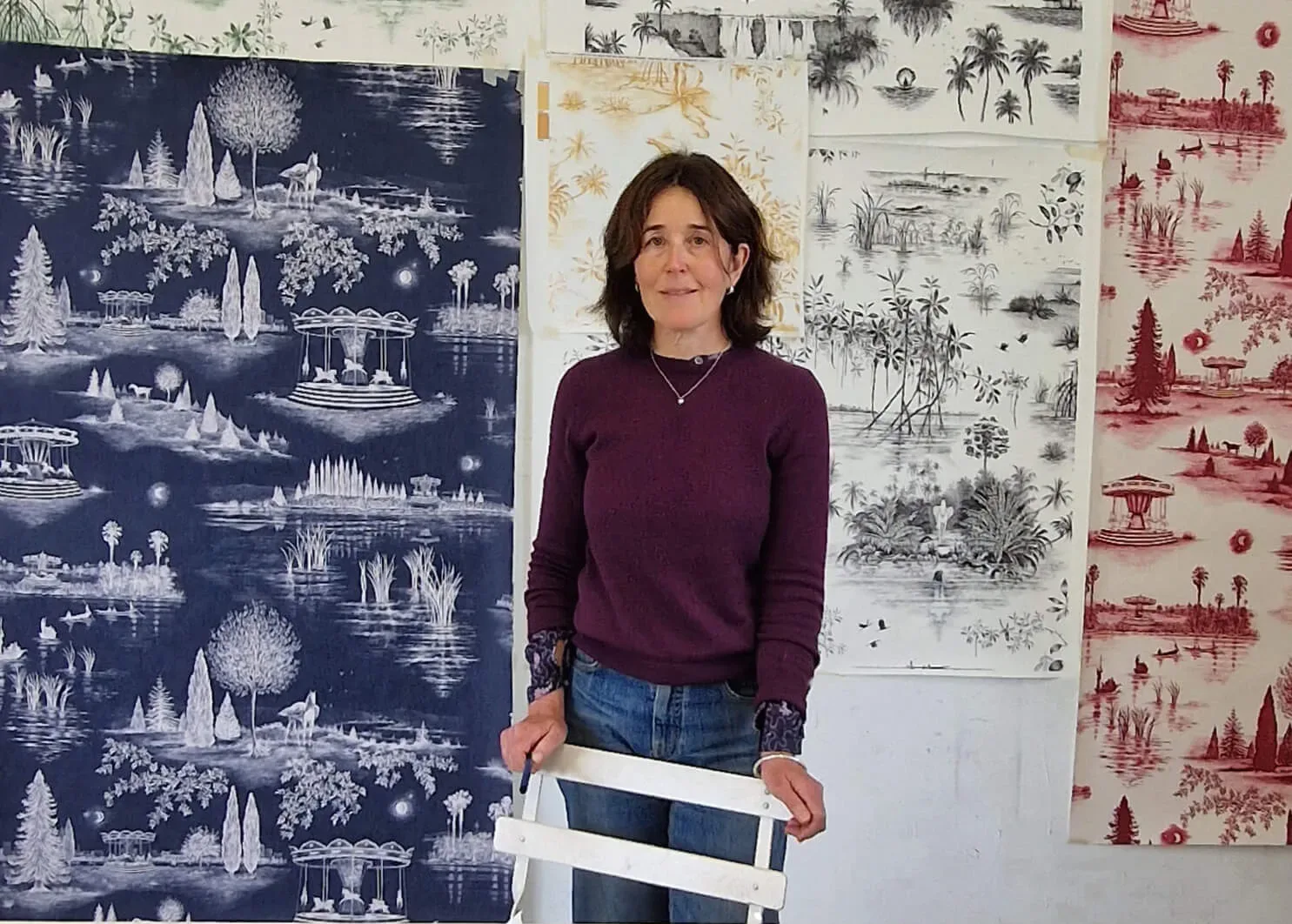 Step into a world of narrative wallpapers created by artist Epoh Beech ...