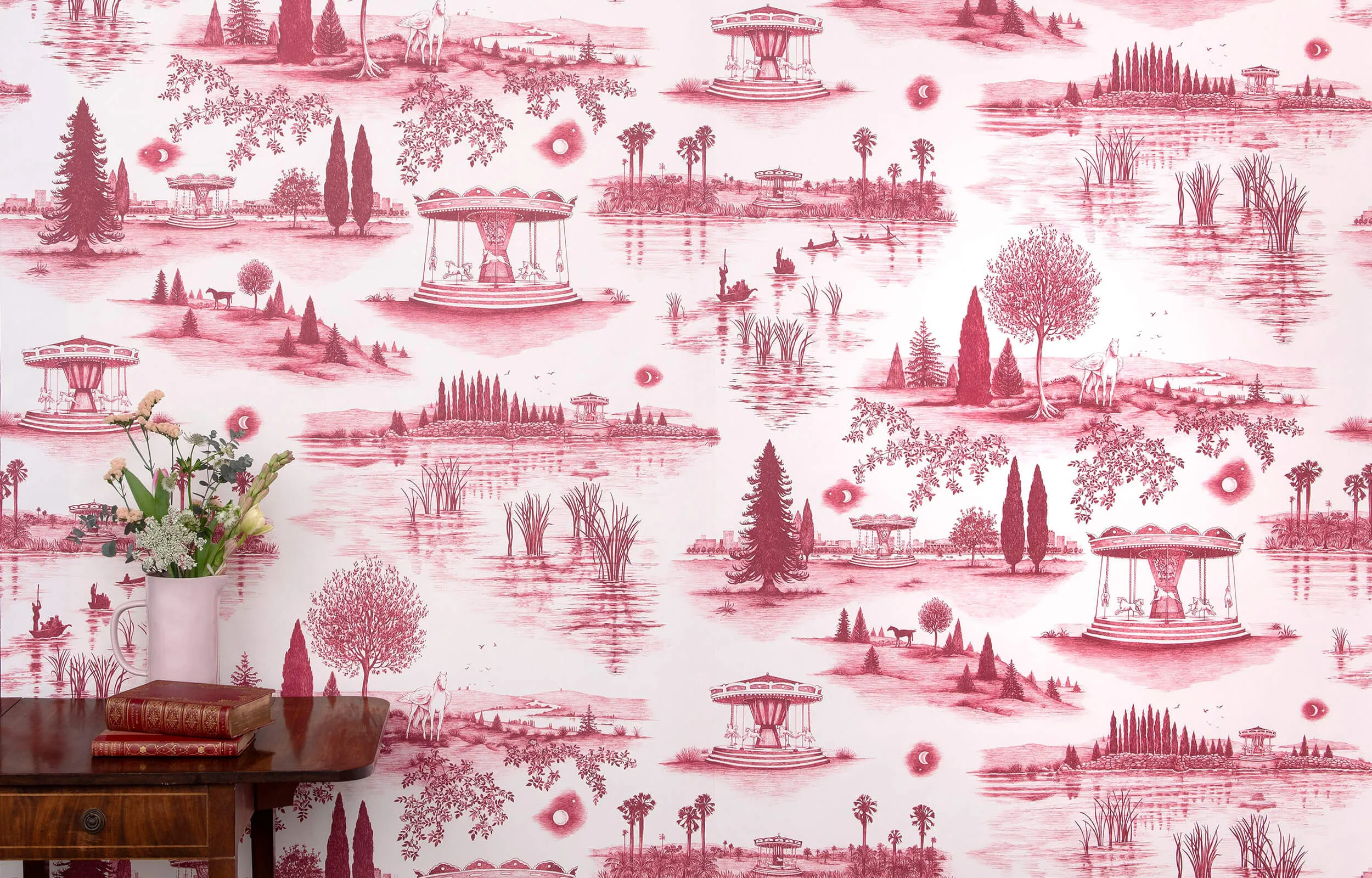 Step into a world of narrative wallpapers created by artist Epoh Beech ...