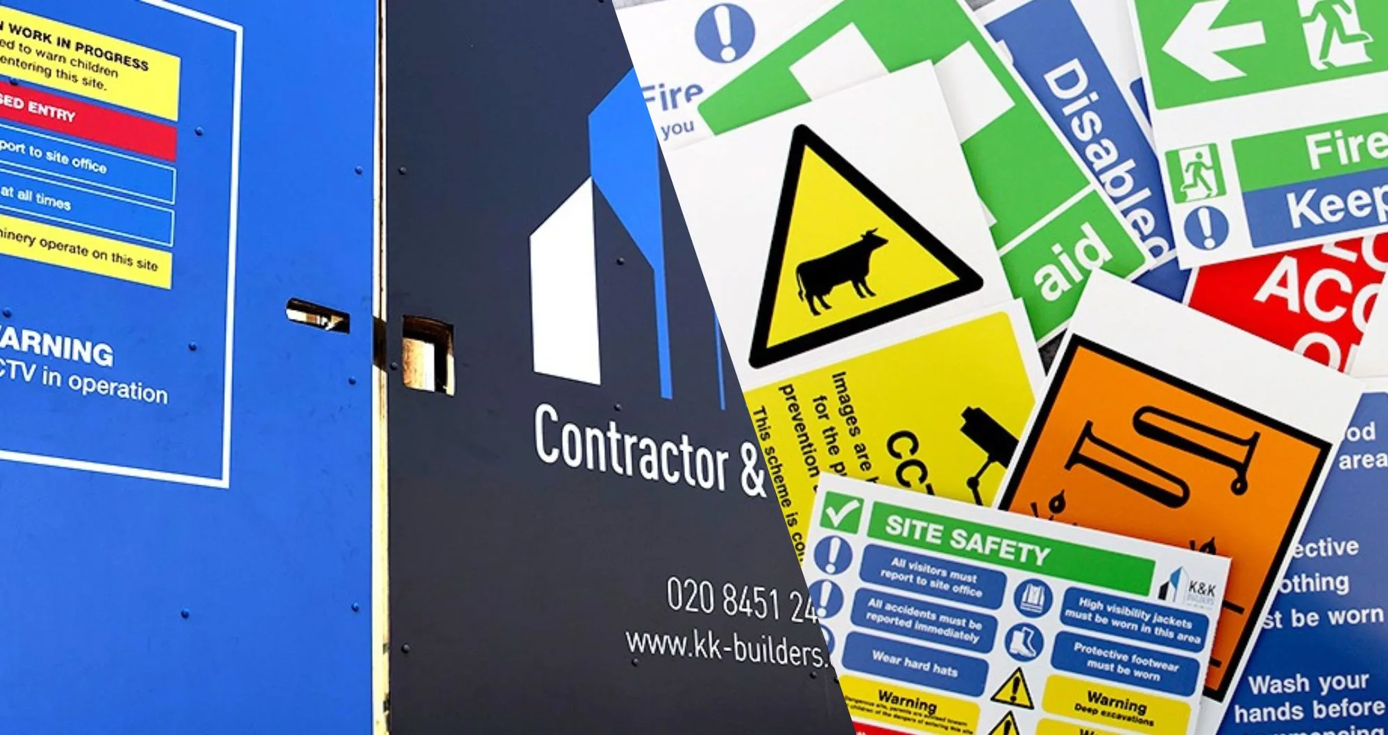 Ensure construction site safety with special signboards