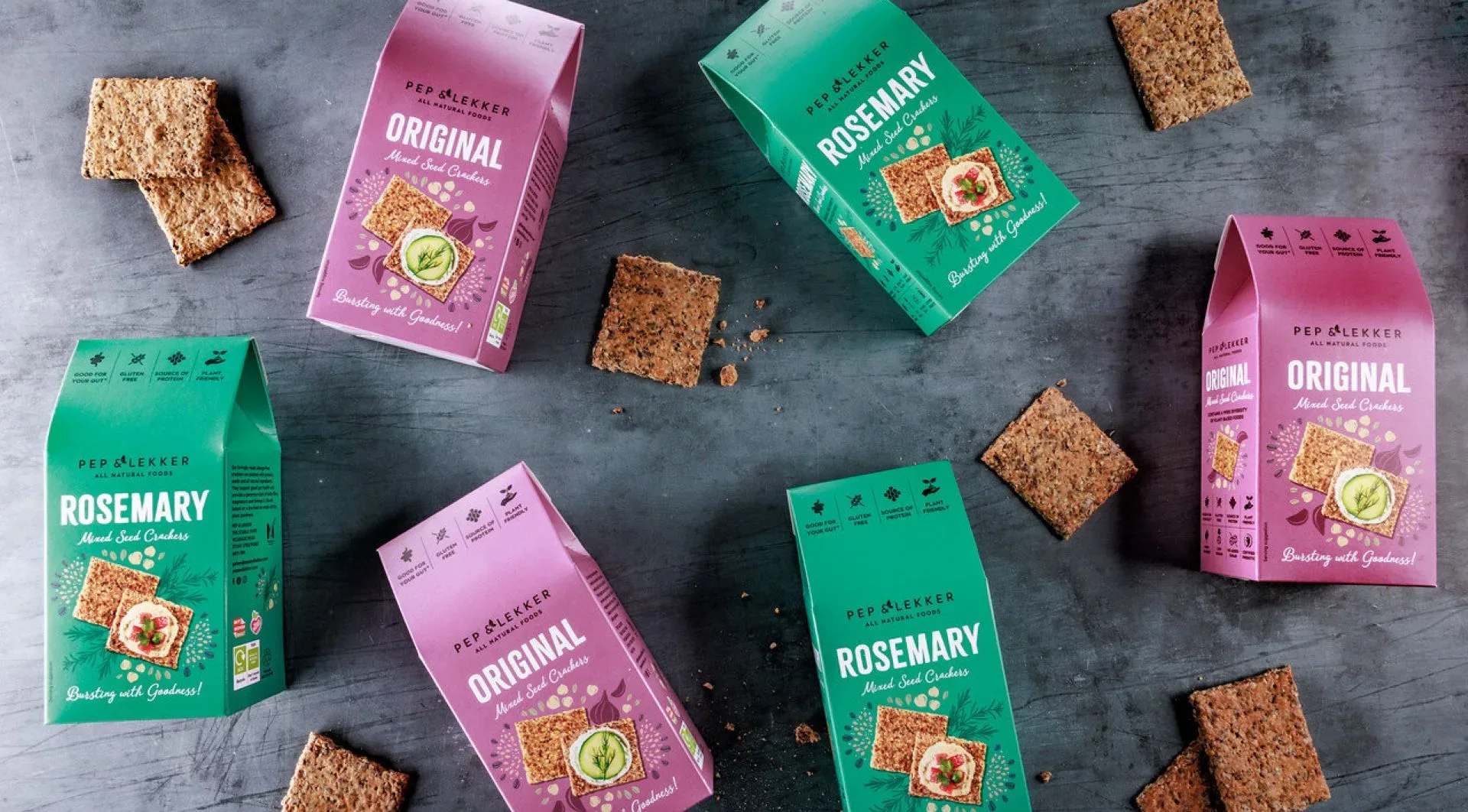Pep & Lekker introduces functional crackers to the savoury biscuit ...