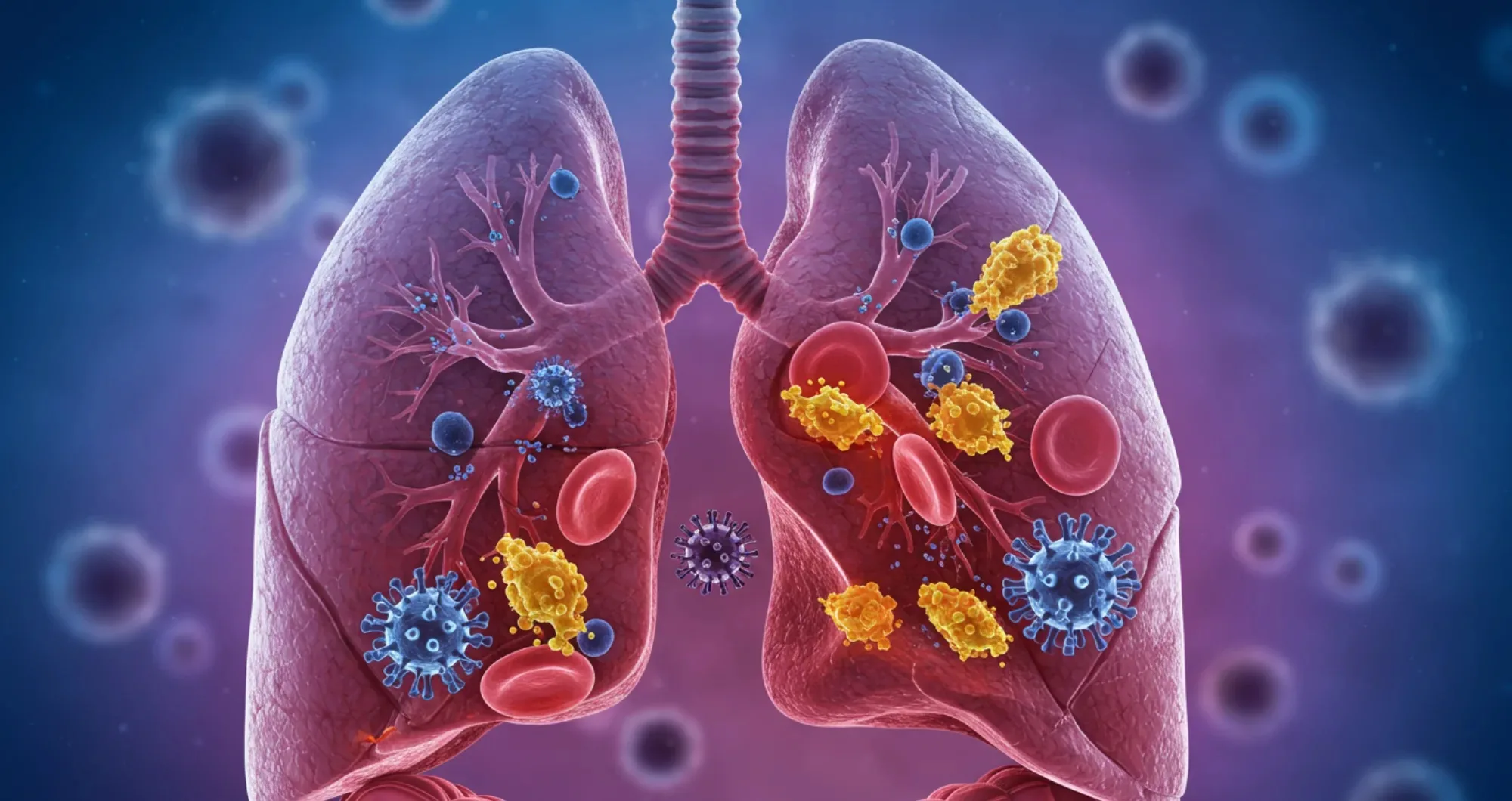 How do respiratory viruses persist in lung immune cells after initial ...