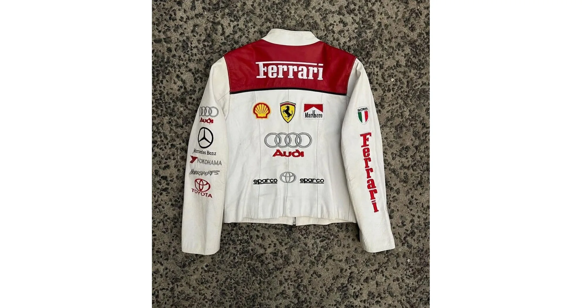 The evolution of Mercedes and Ferrari leather racing jackets | London ...