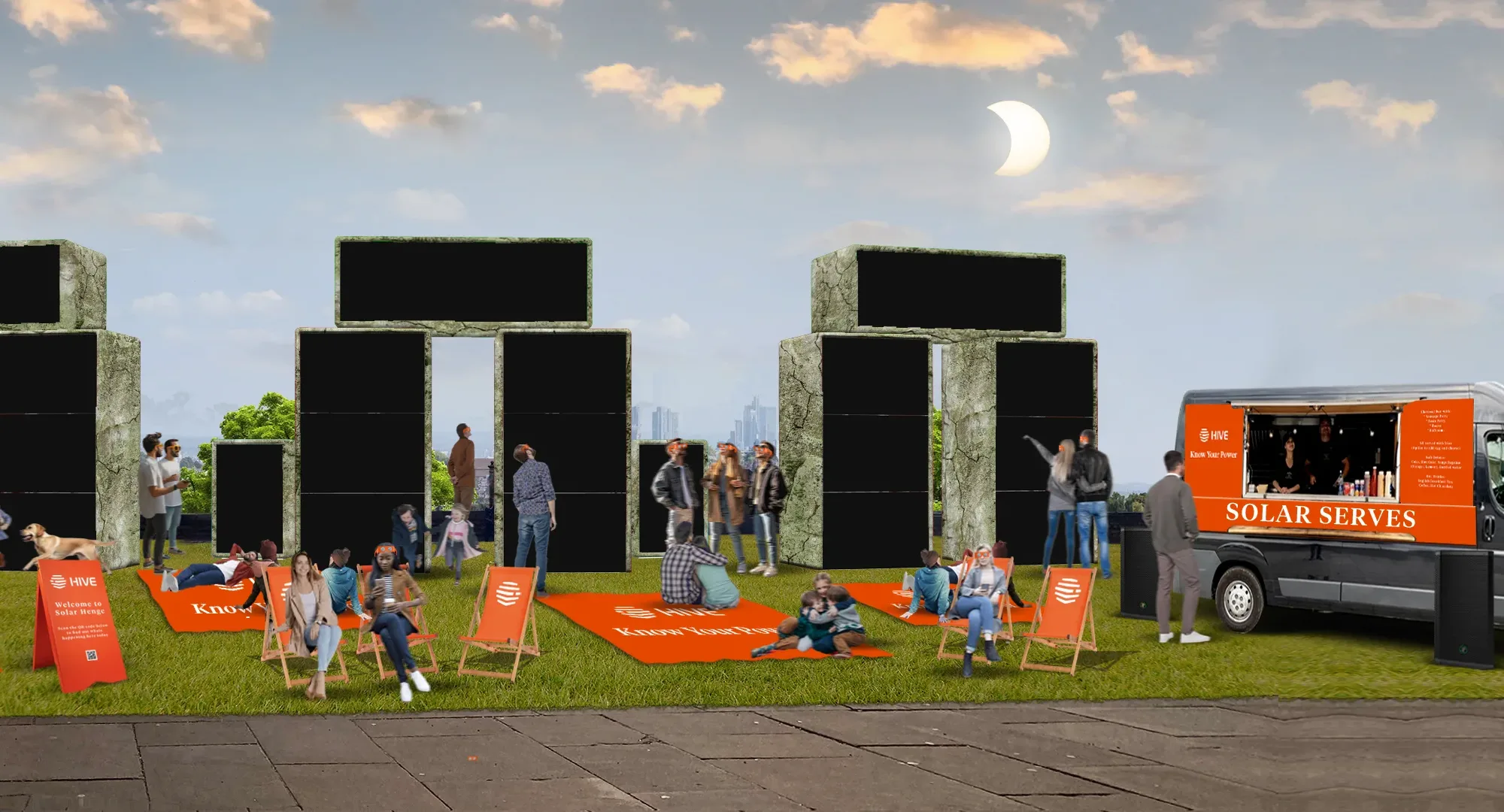 Hive presents ‘Solar Henge’ – the ultimate eco-powered eclipse viewing ...