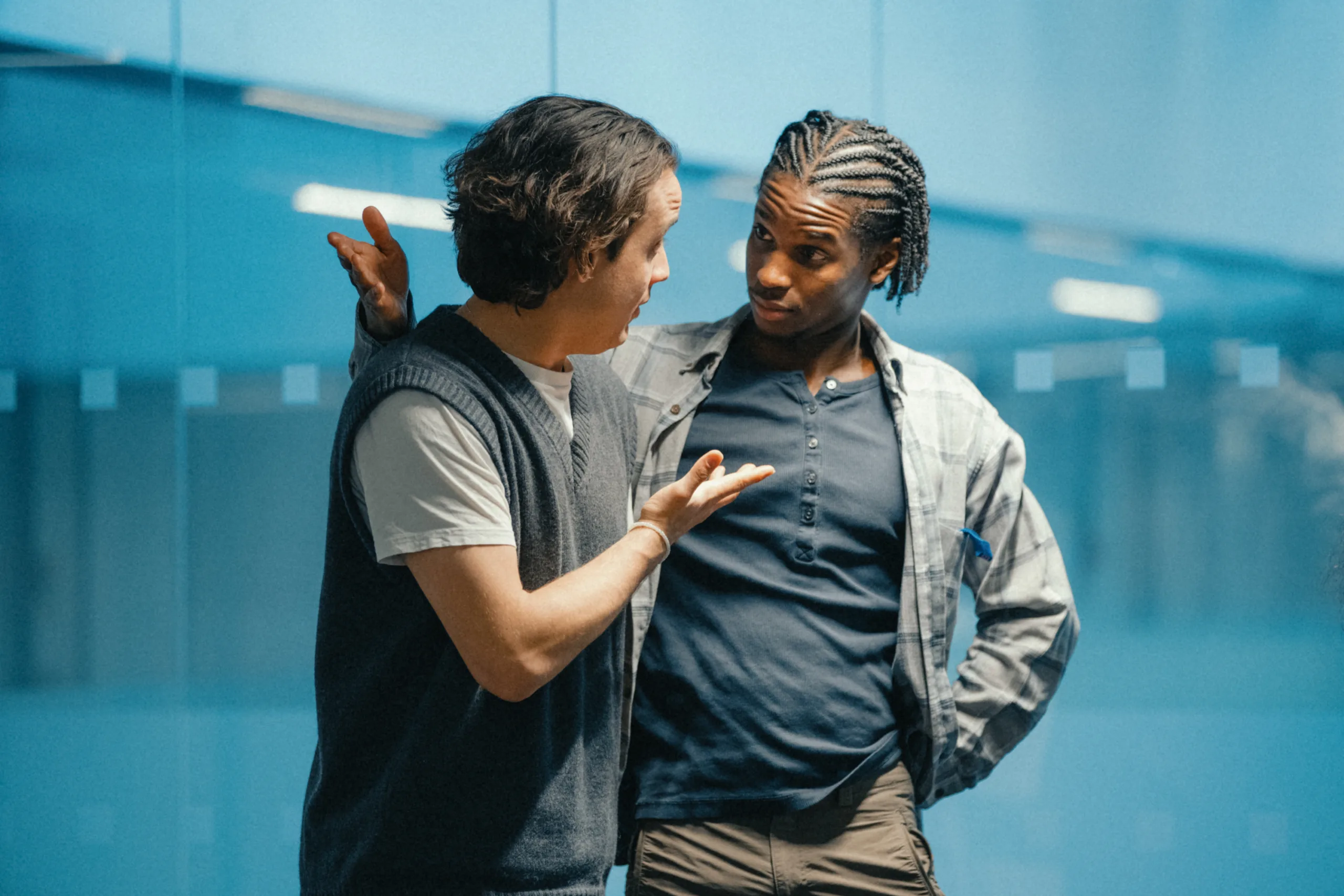 Behind the scenes in rehearsals of Thanks for Having Me at Riverside ...