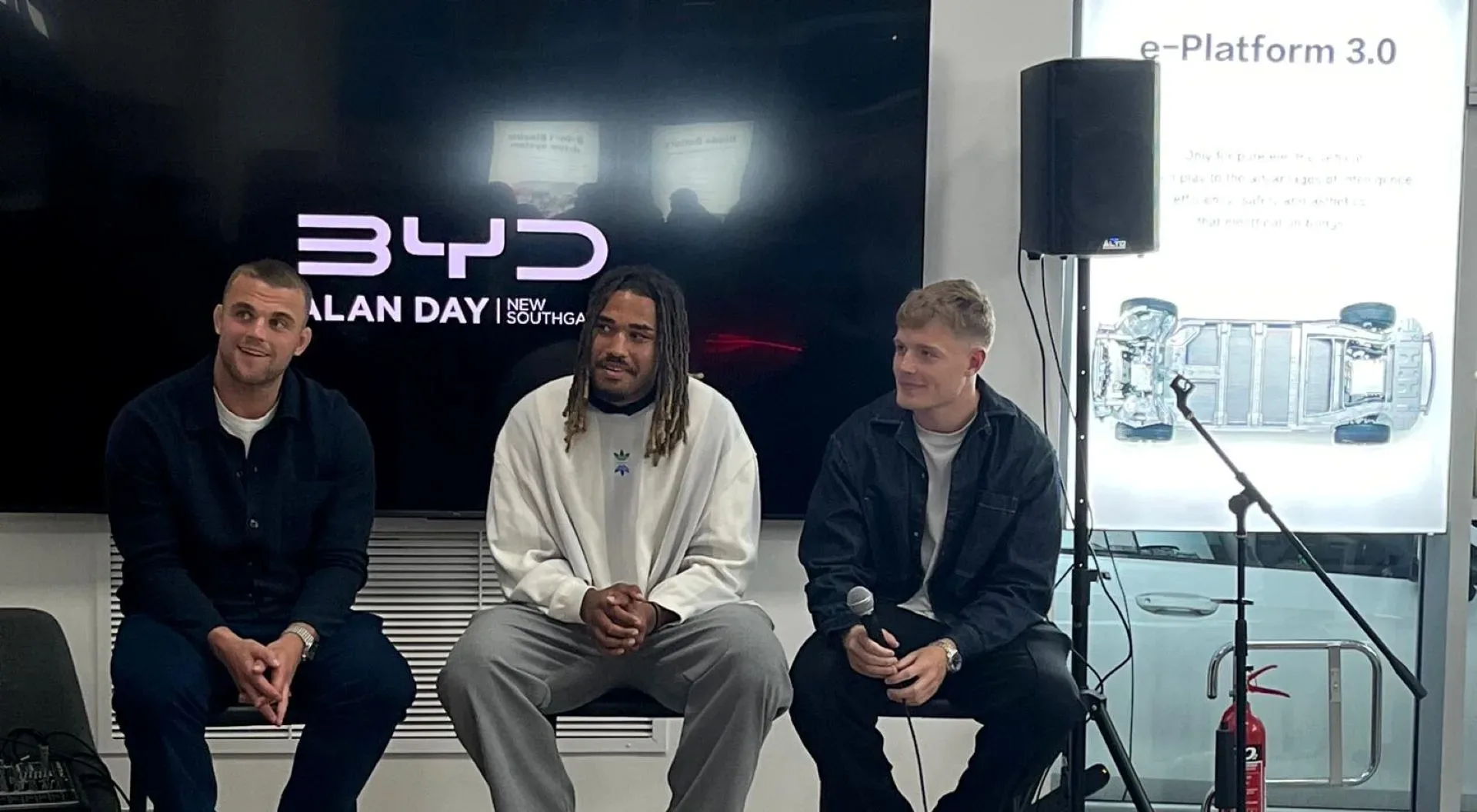 Alan Day Motor Group unveils new BYD Sealion 7 with England rugby stars ...