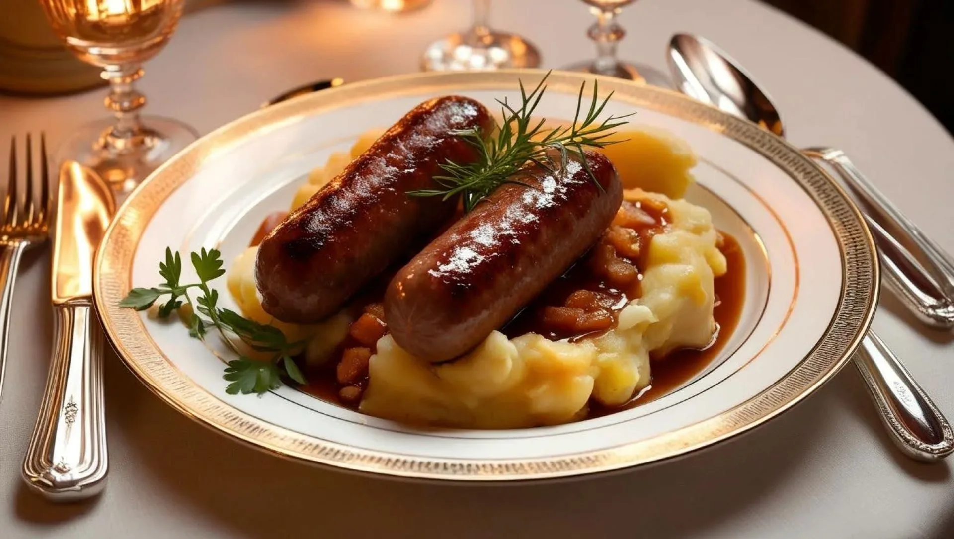 Posh bangers and mash recipe: A gourmet twist on the British classic ...