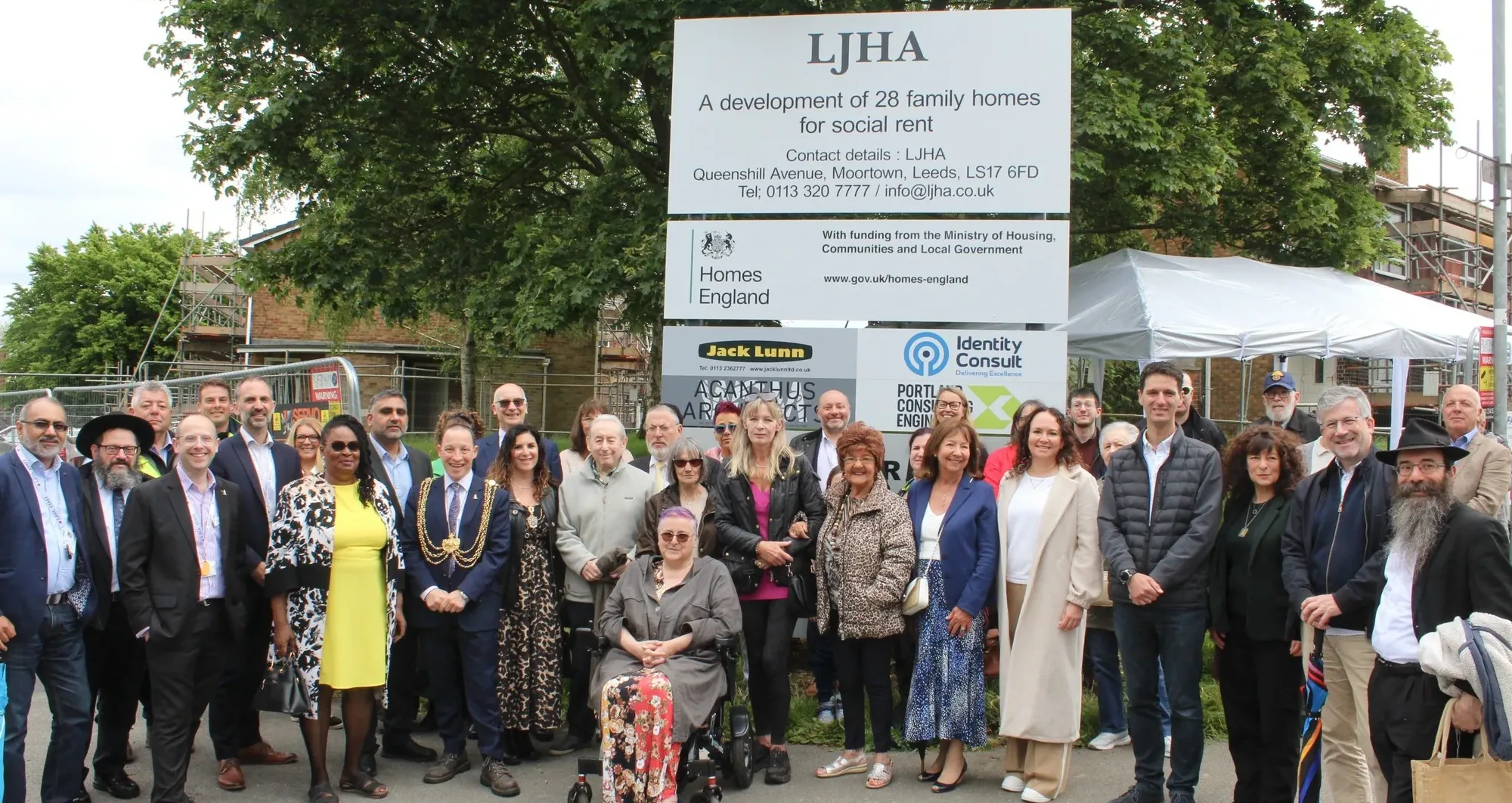 Leeds Jewish Housing Association development underway with helping hand ...