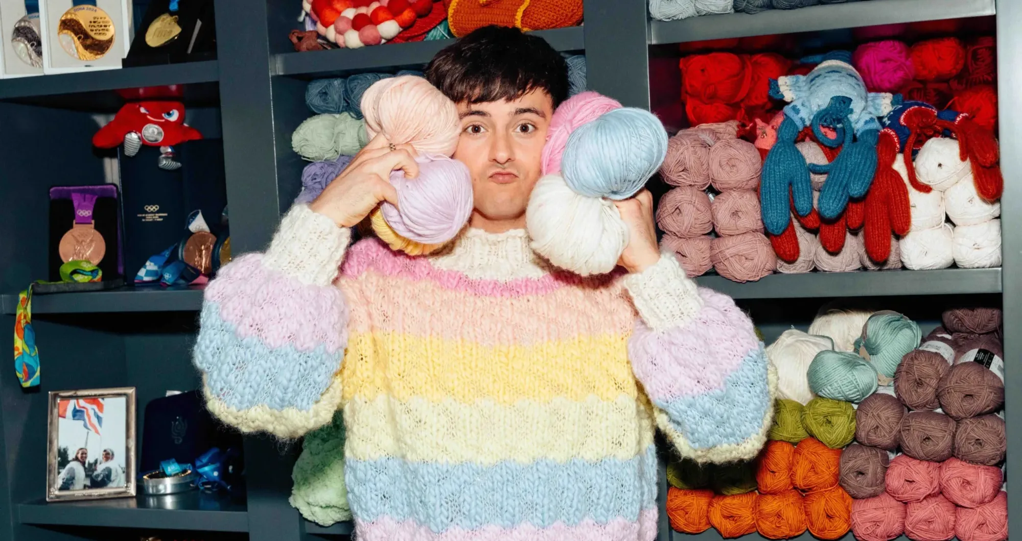 Tom Daley launches Woolmark-certified wool knit kit for knitting ...