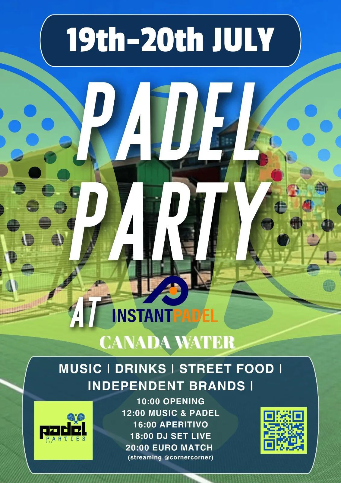 Padel Parties launch in London, 19–20 July at Canada Water | London ...