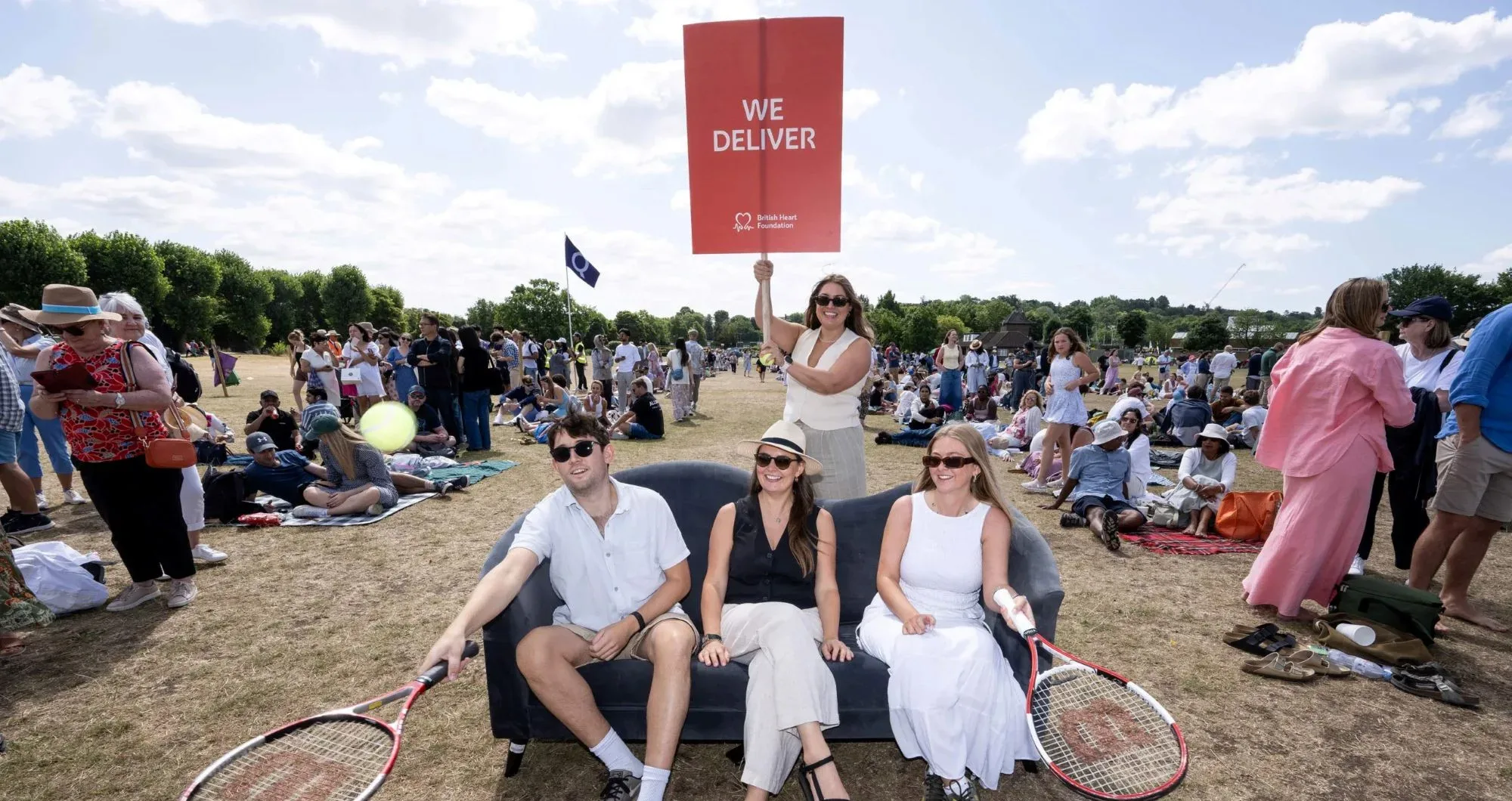 Game, set… sofa. British Heart Foundation delivers comfort to the ...