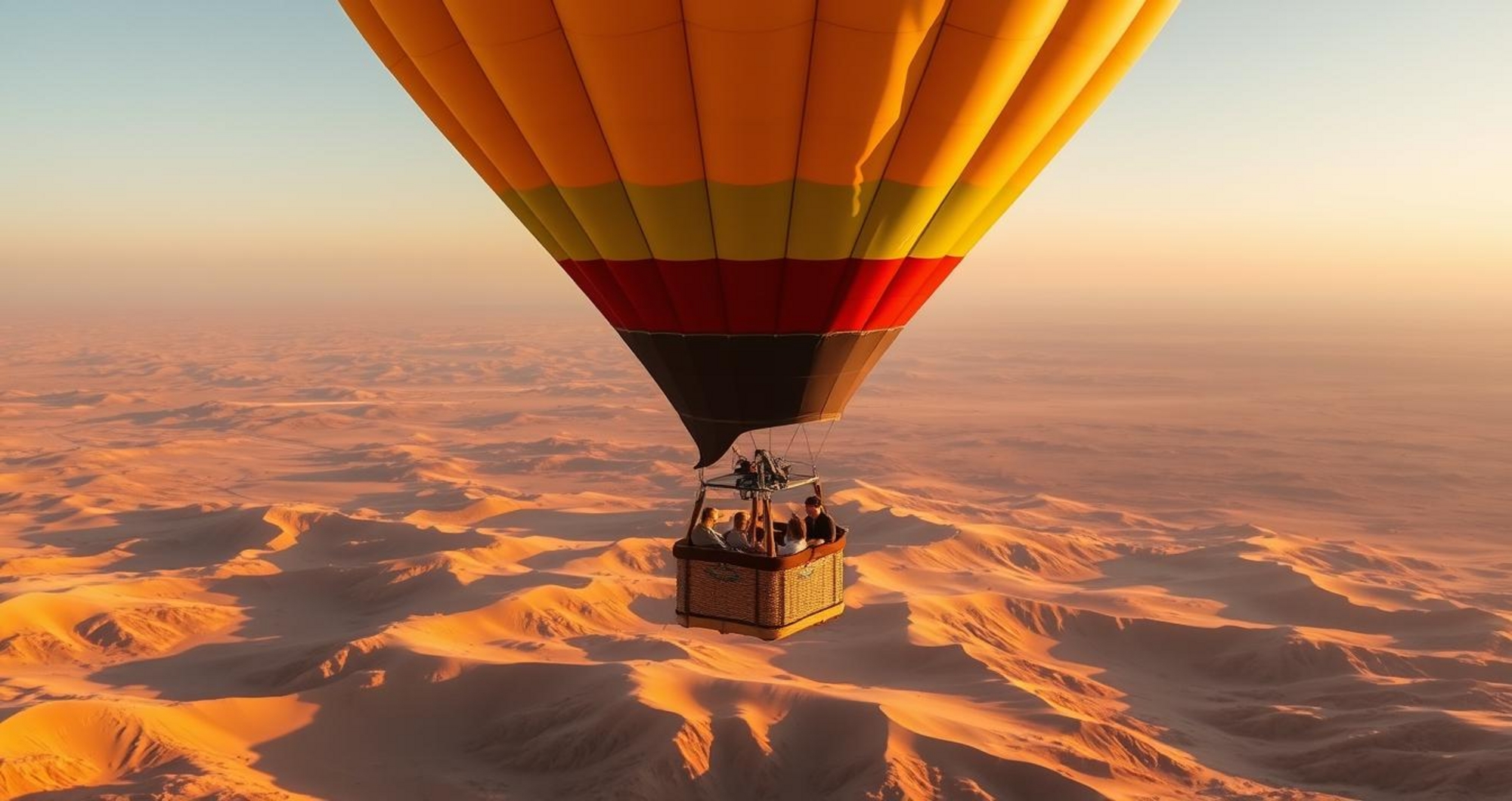 Magical sunrise hot air balloon Dubai ride with stunning views of ...