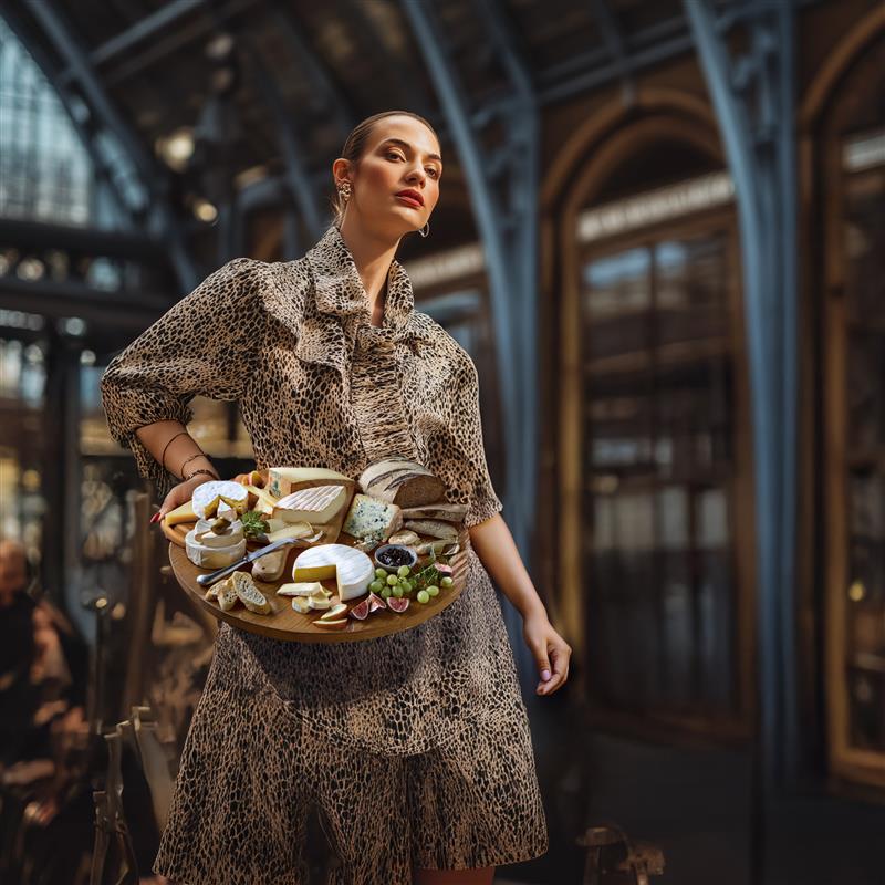 Cheese couture takes over Charing Cross: Underground transforms into ...