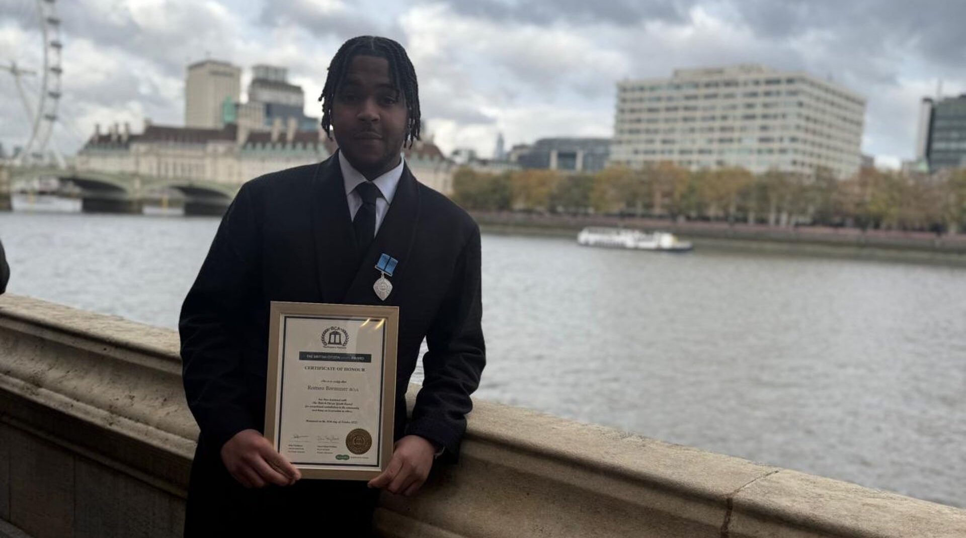 Hackney teen is honoured to use the letters BCyA after his name ...