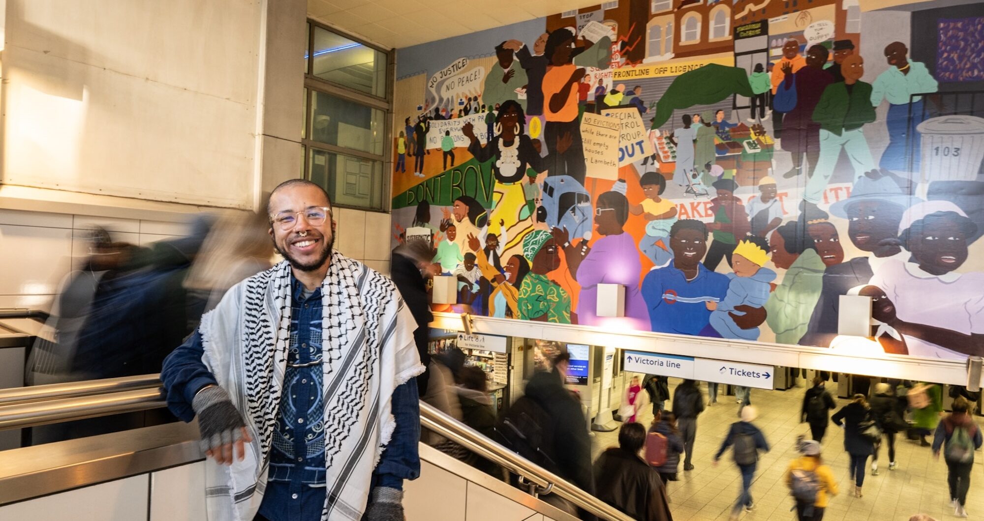 TfL launches mural at Brixton Underground station by artist Rudy Loewe ...