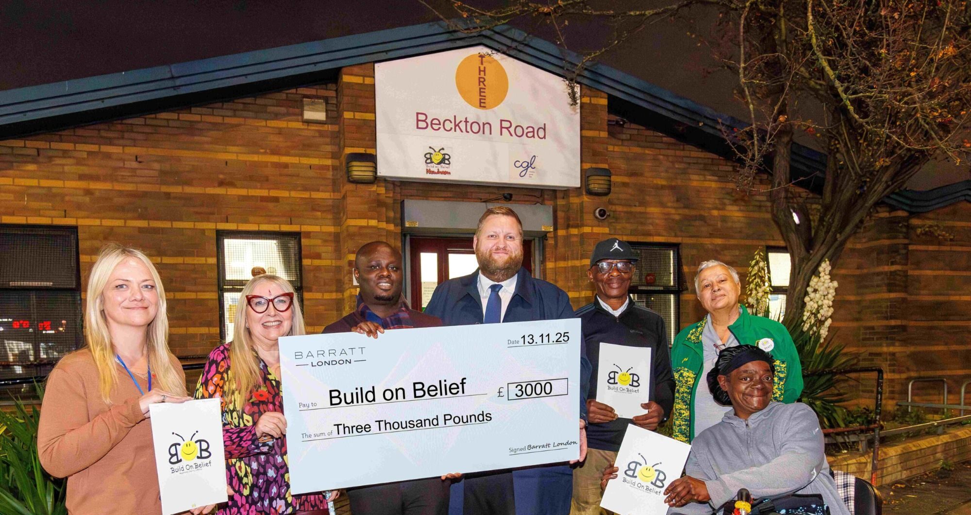Build on Belief receives donation to support people struggling with ...