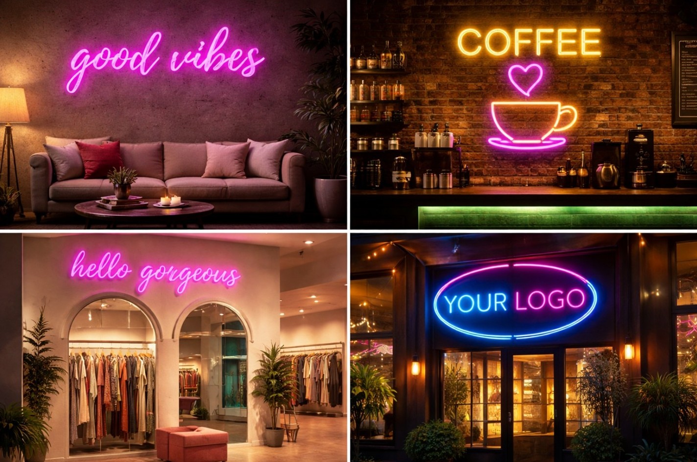 How modern neon signs are redefining home décor and business branding ...