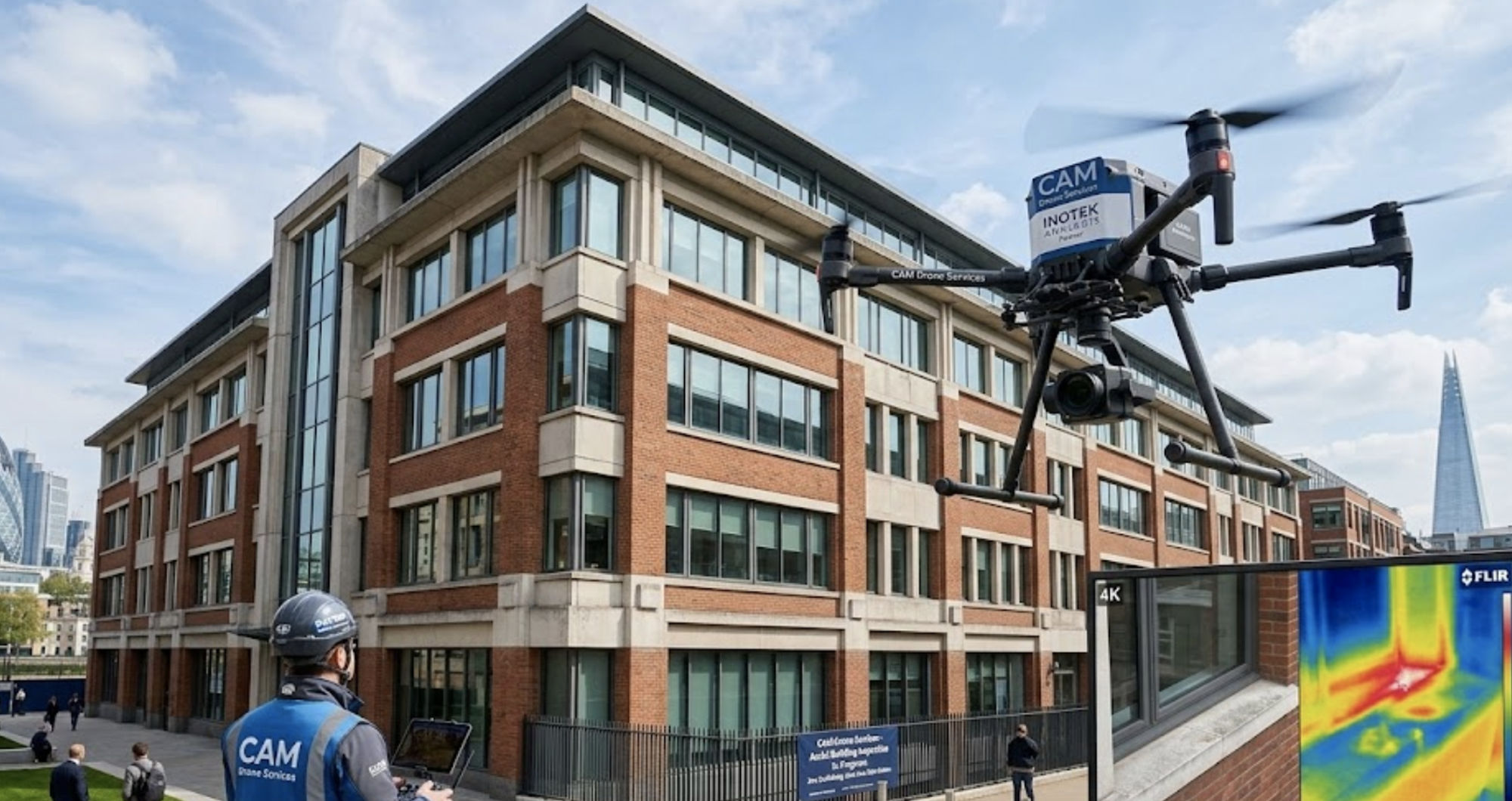 Drone Building Inspections London | Aerial Thermal Surveys | CAM Drone ...